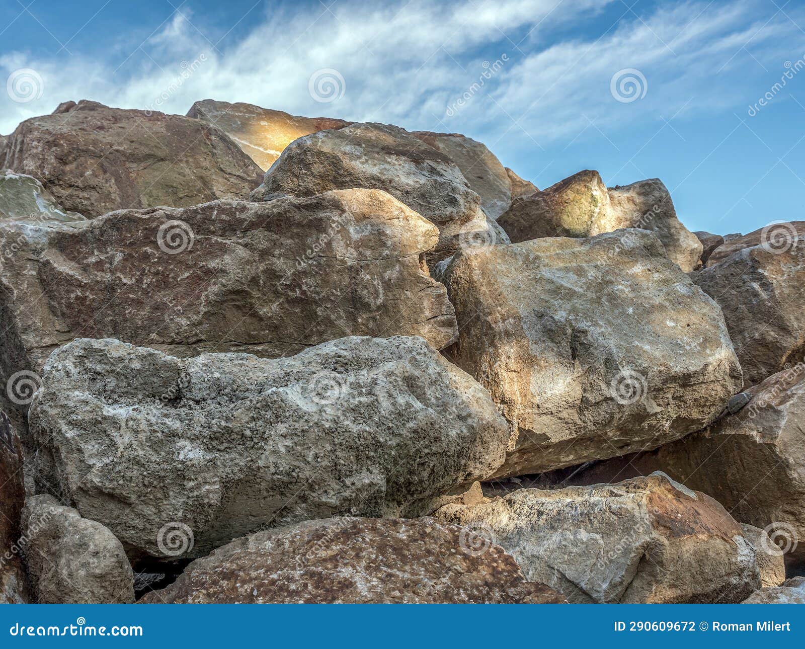 Pile of boulders stock photo. Image of boulder, rock - 290609672