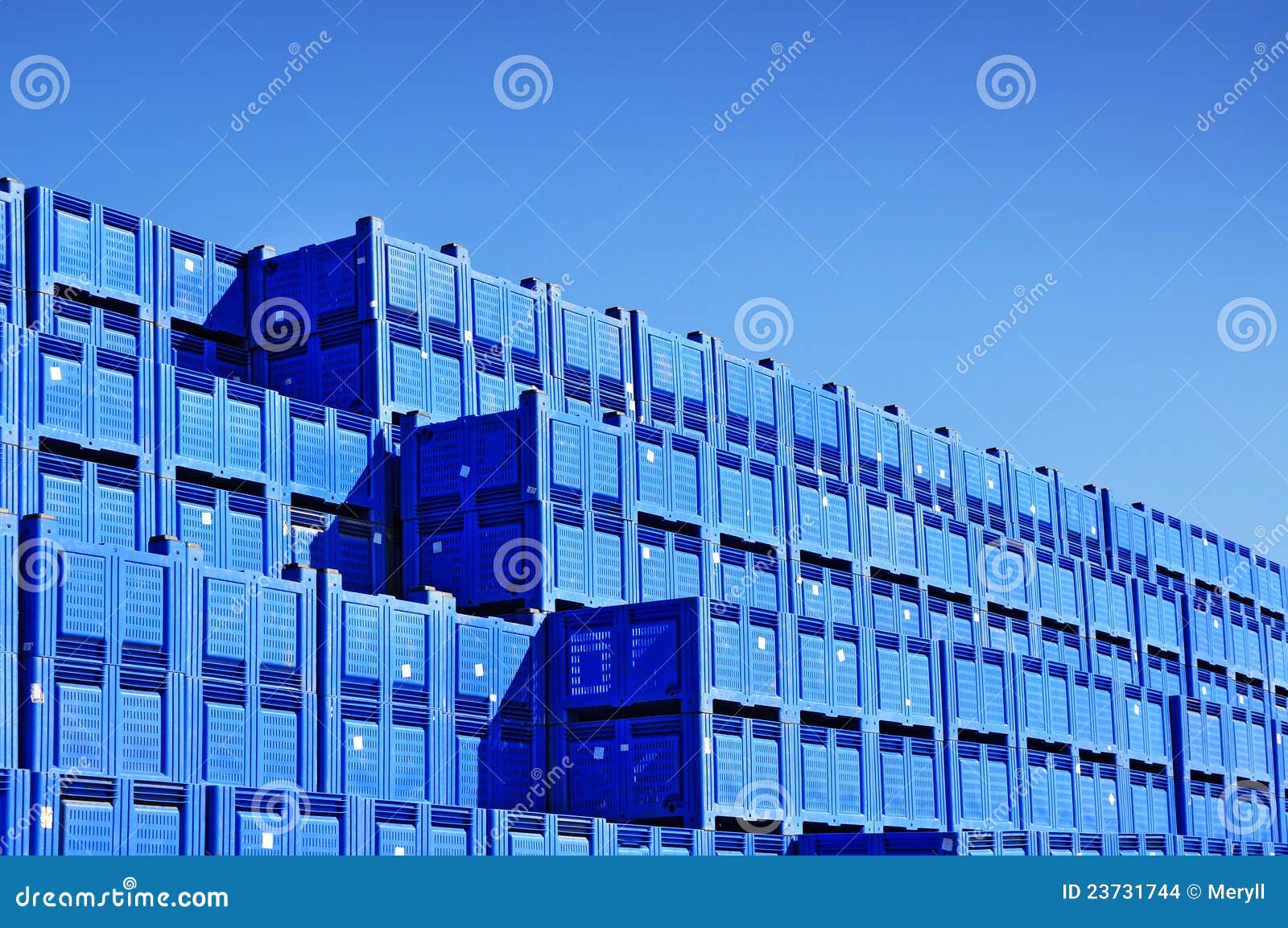 Pile of boxes containers stock photo. Image of cargo - 23731744