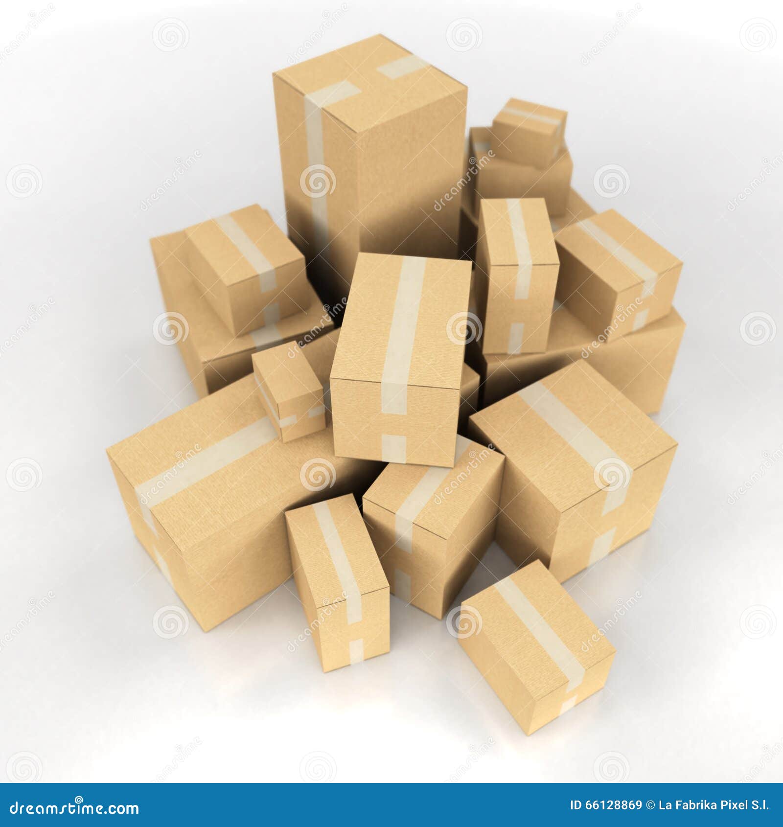 Pile of boxes stock image. Image of merchandise, dispatch - 66128869