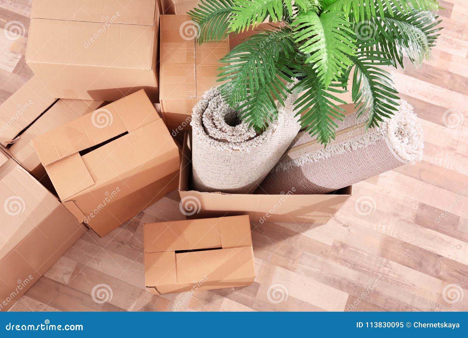 Pile of boxes for moving stock image. Image of leaving - 113830095