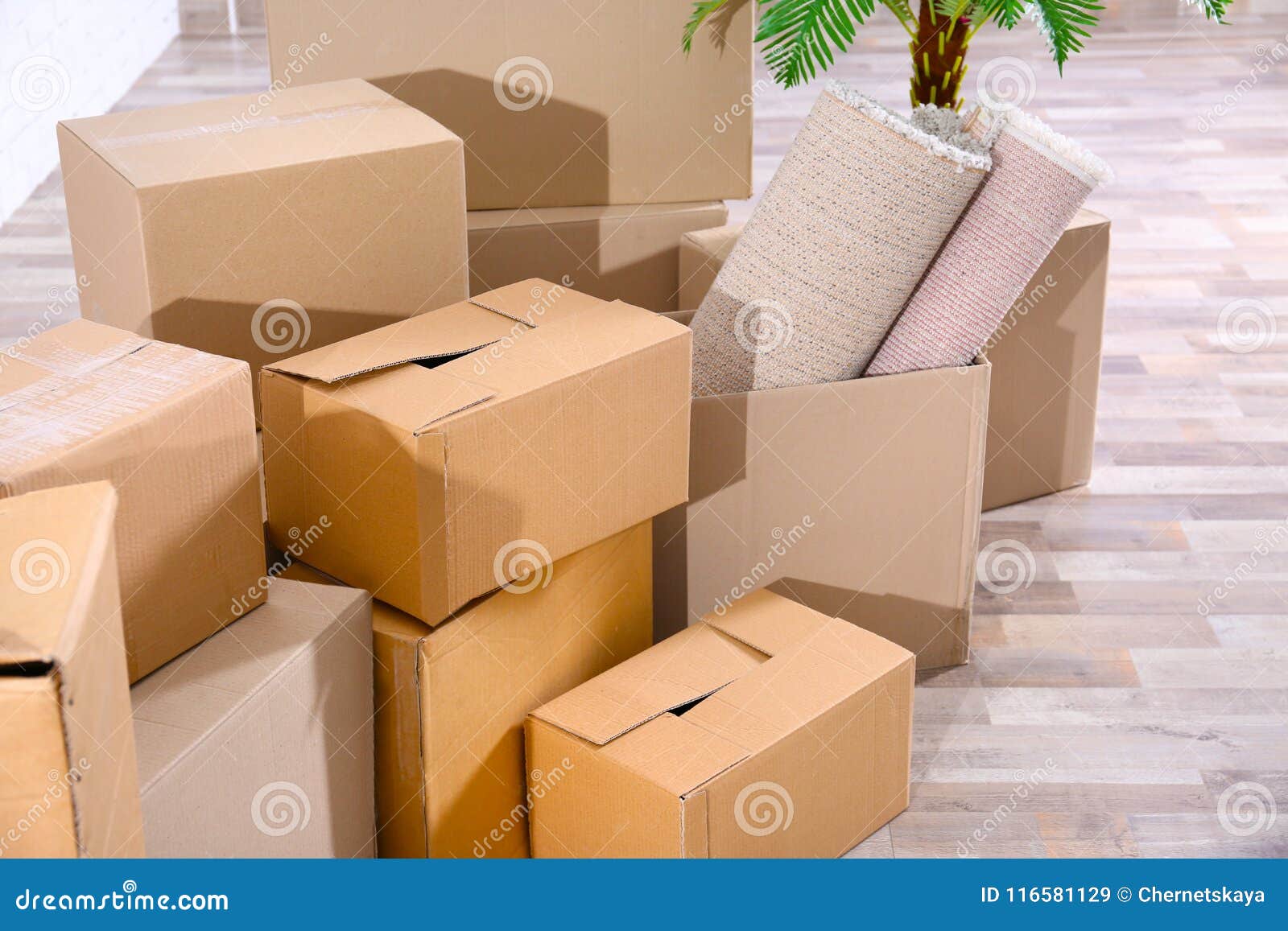 Pile of boxes for moving stock image. Image of pile - 116581129