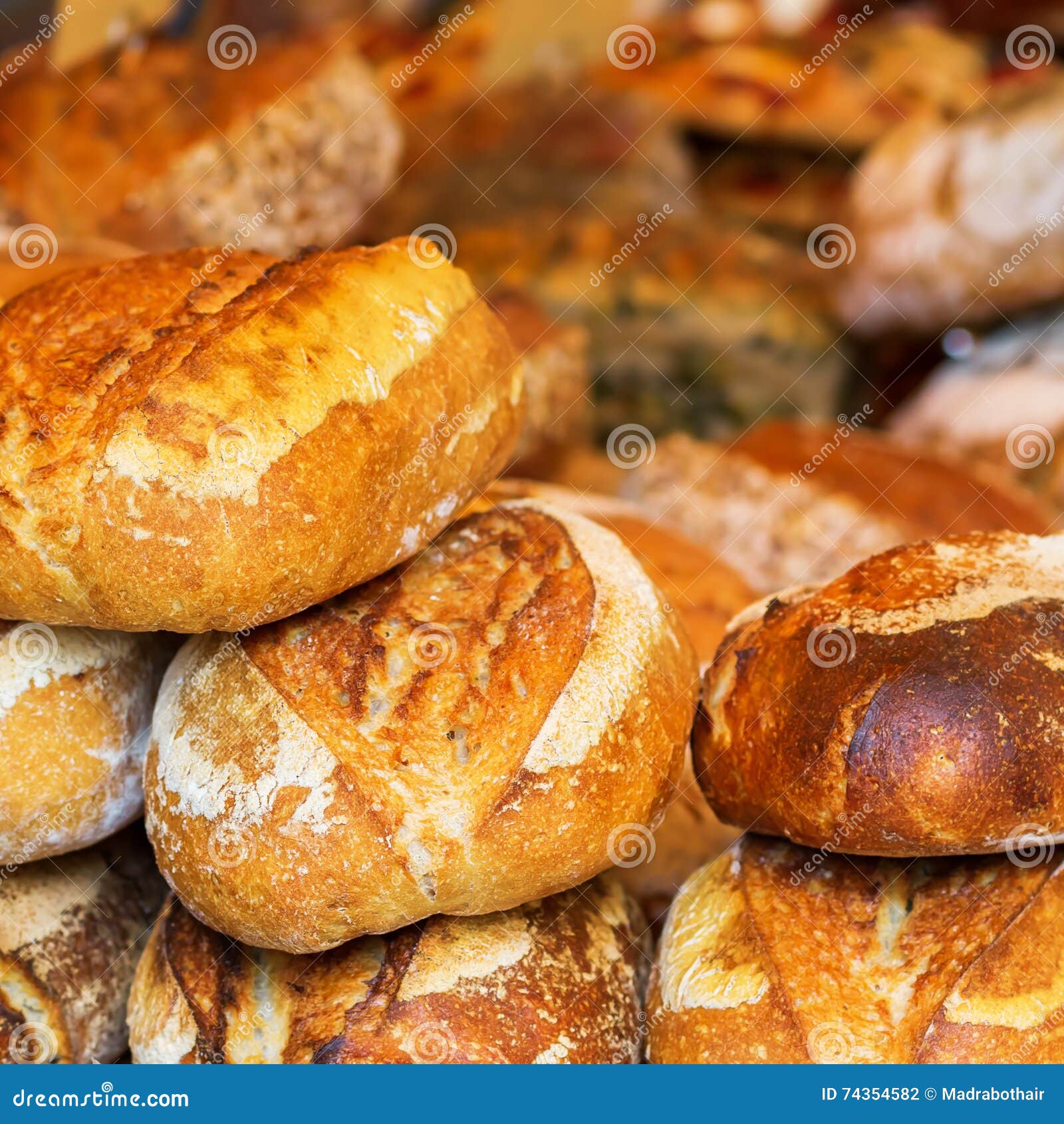 Pile of bread stock photo. Image of loaf, goods, cereals - 74354582