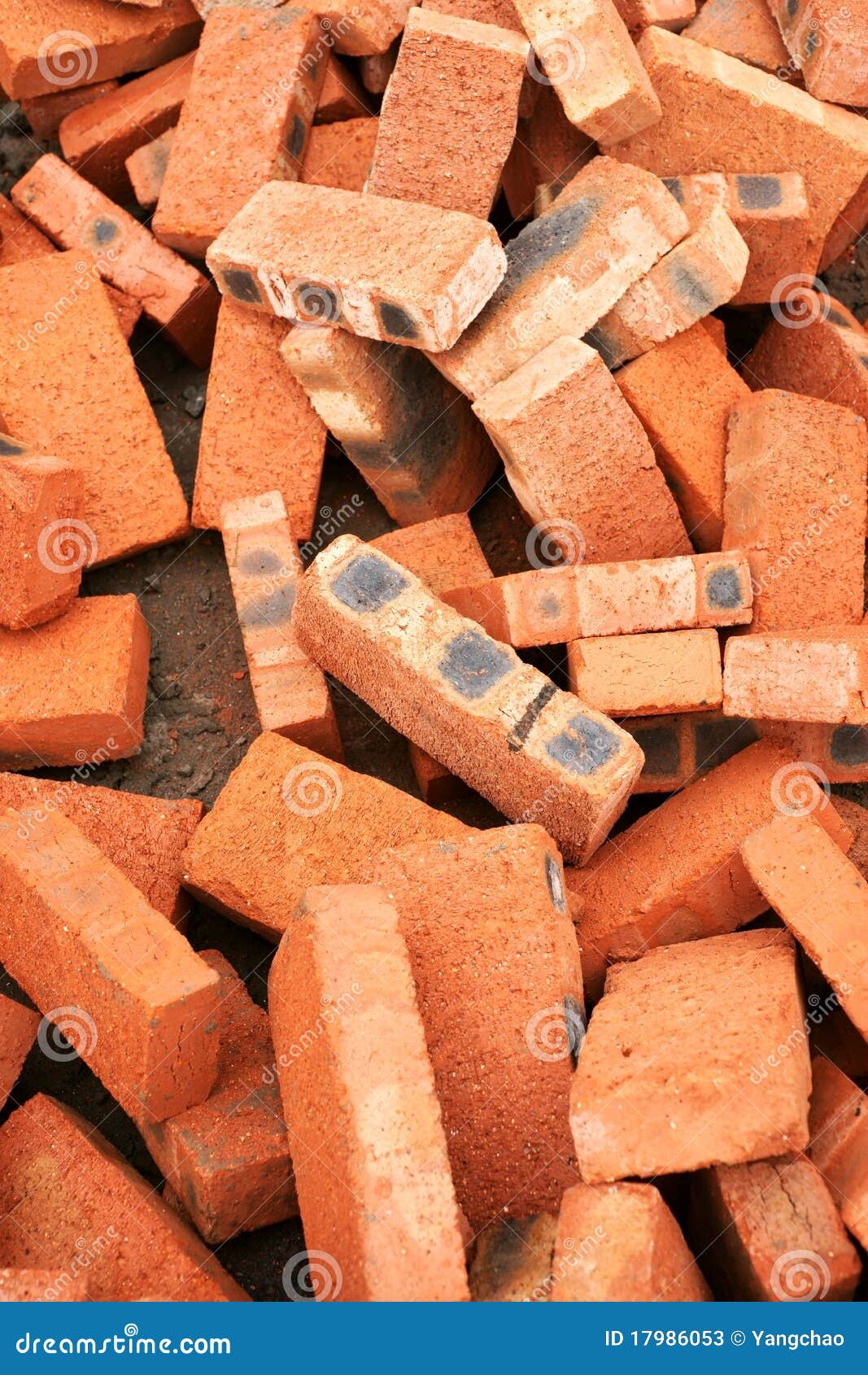A pile of brick stock image. Image of baked, texture - 17986053