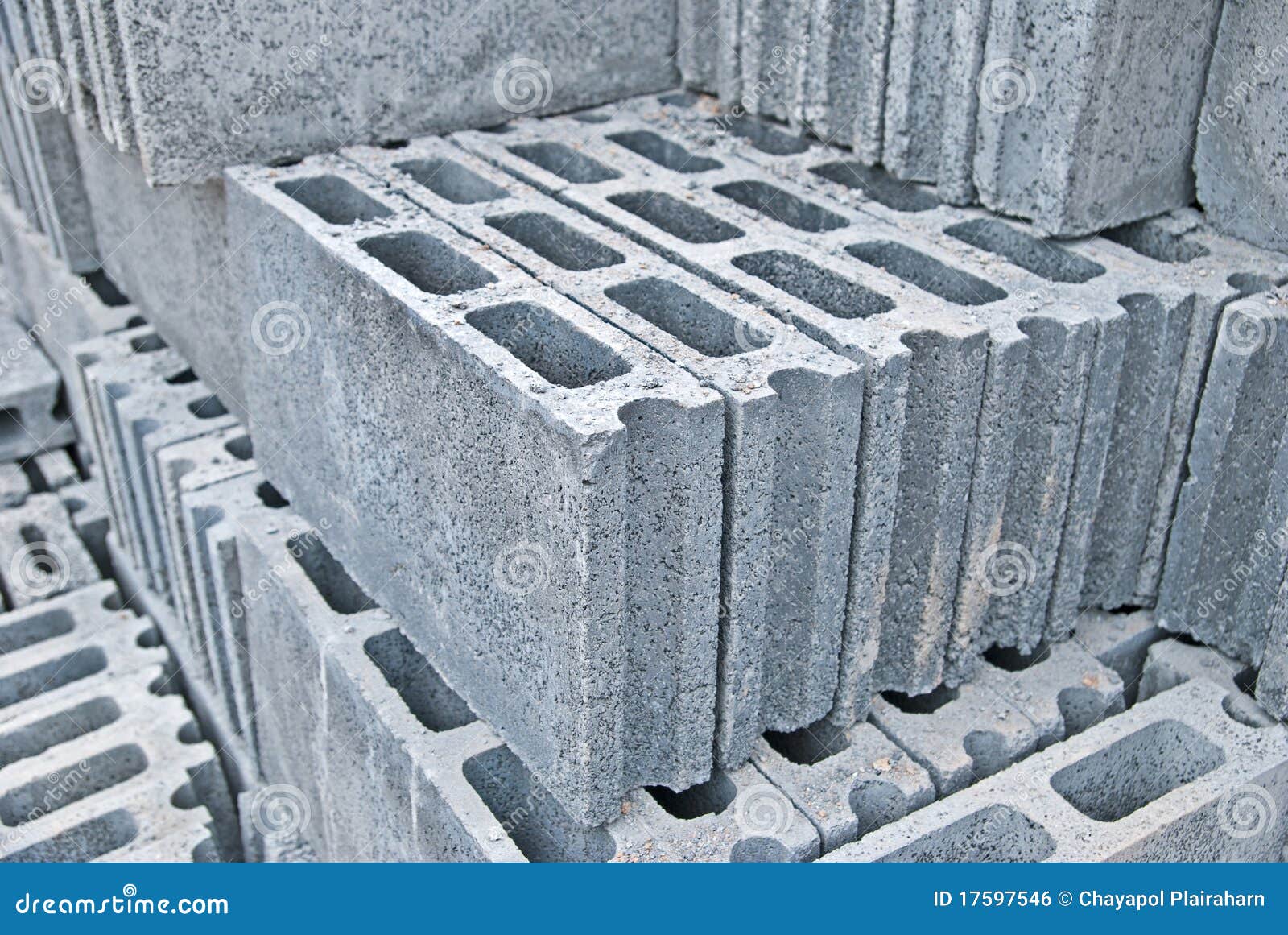 Pile brick block. stock photo. Image of heavy, construction - 17597546