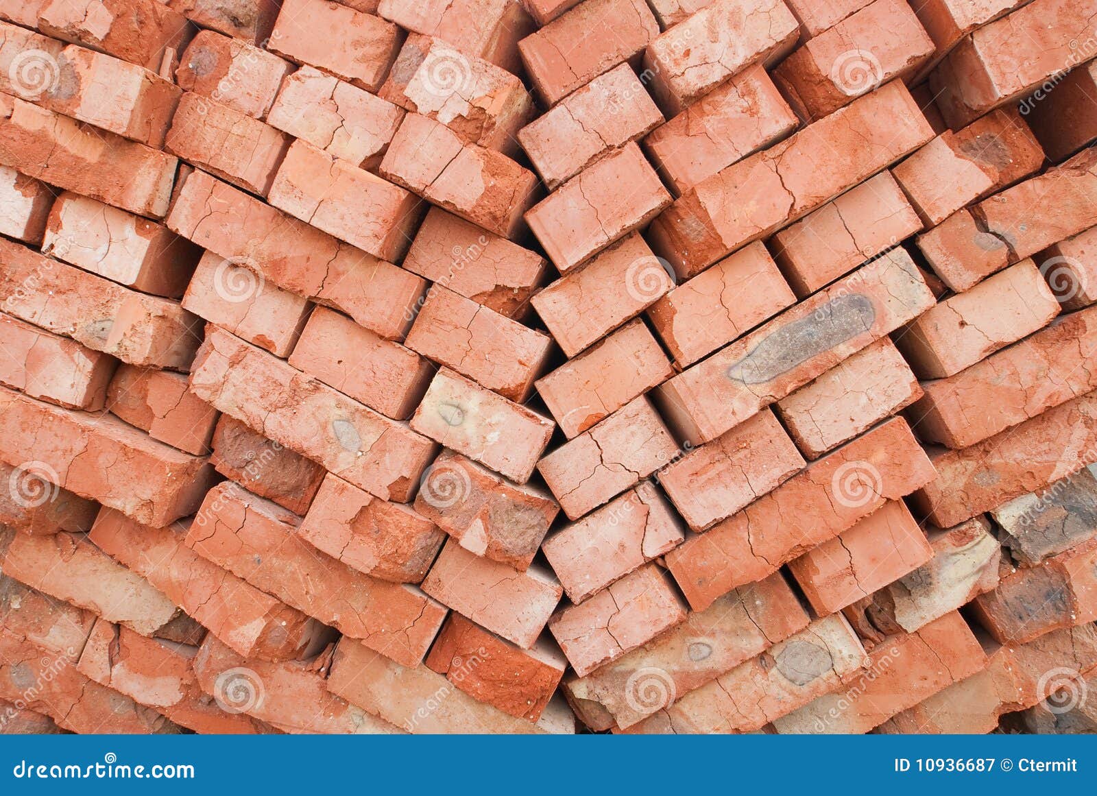 Pile of bricks stock image. Image of outdoor, split, broken - 10936687