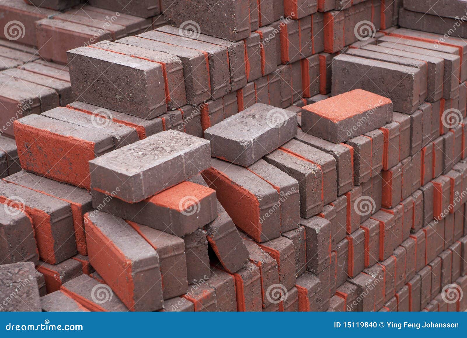 Pile of bricks stock photo. Image of constructing, building - 15119840