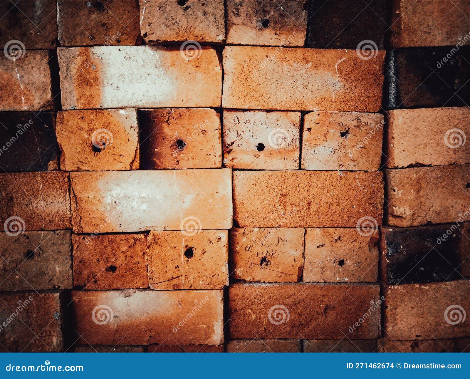 Pile of bricks 5 stock photo. Image of brickwork, full - 271462674