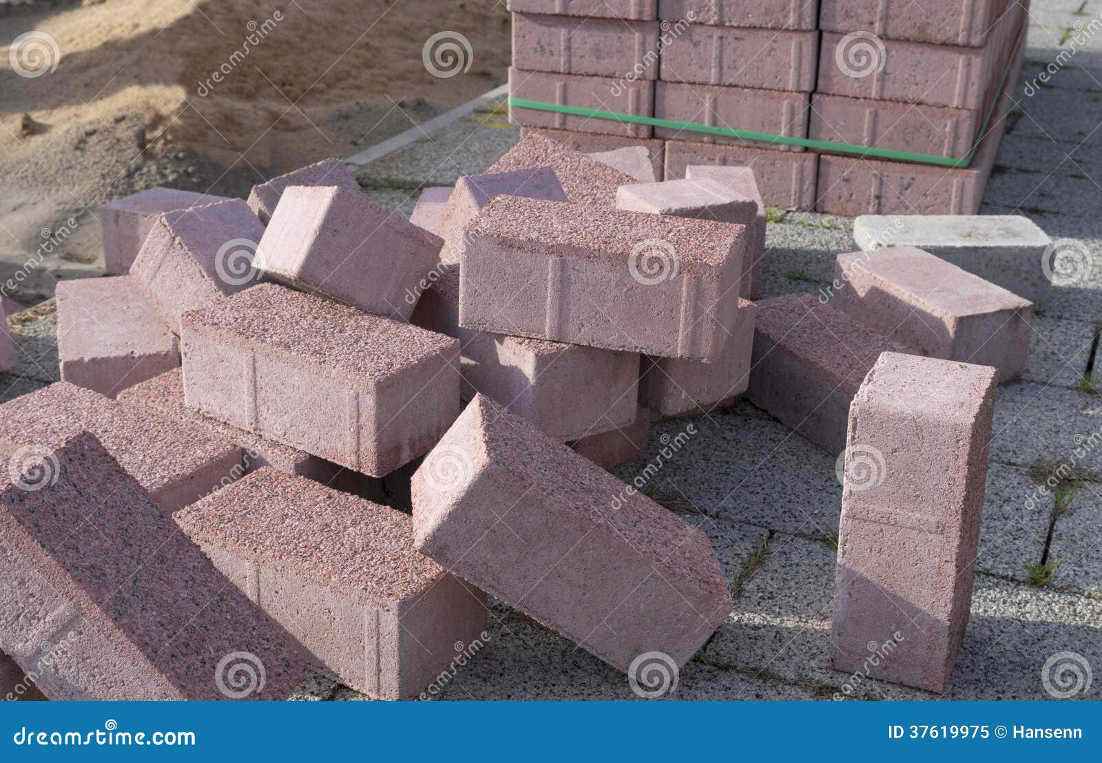 Pile of bricks stock image. Image of holland, pavement - 37619975