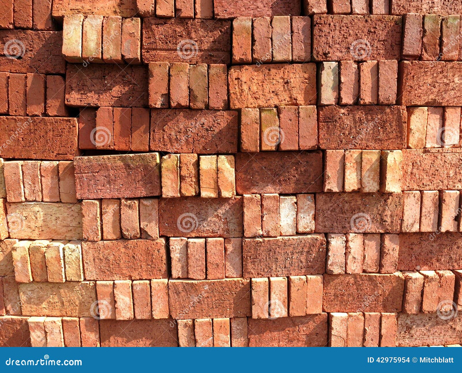 Pile of Bricks stock photo. Image of backdrop, afternoon - 42975954