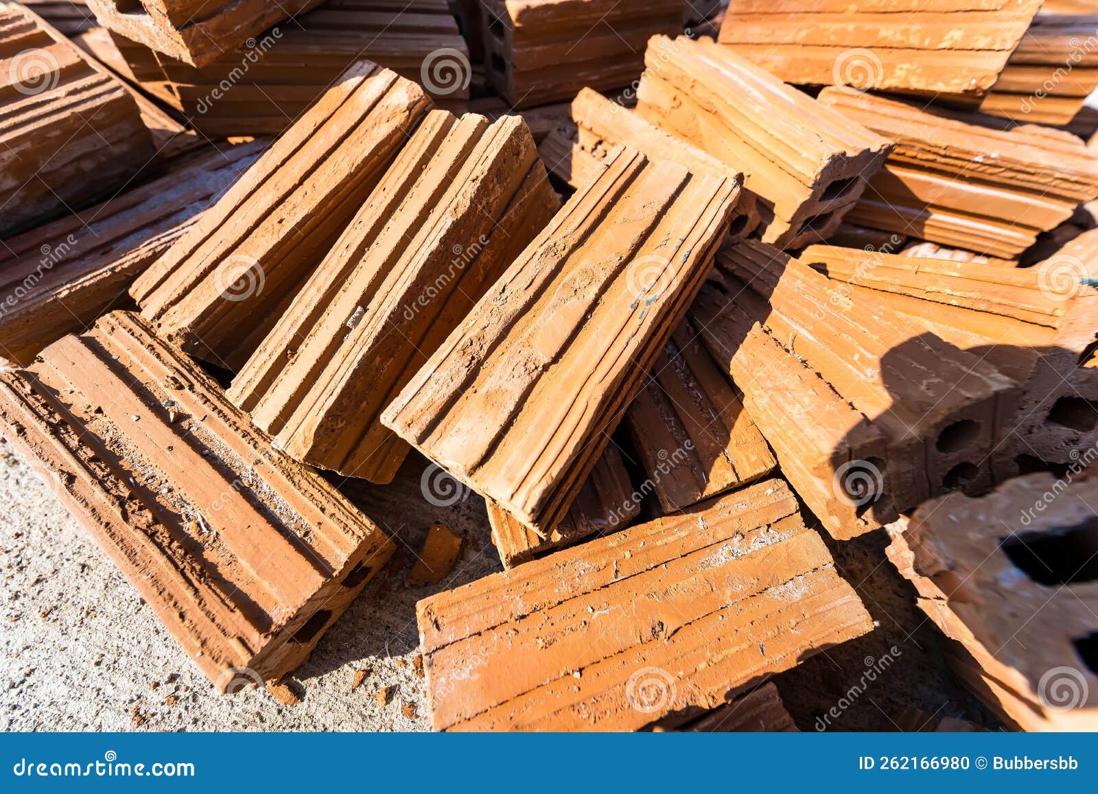 Pile of Bricks for Construction , Group of Bricks Square Construction ...