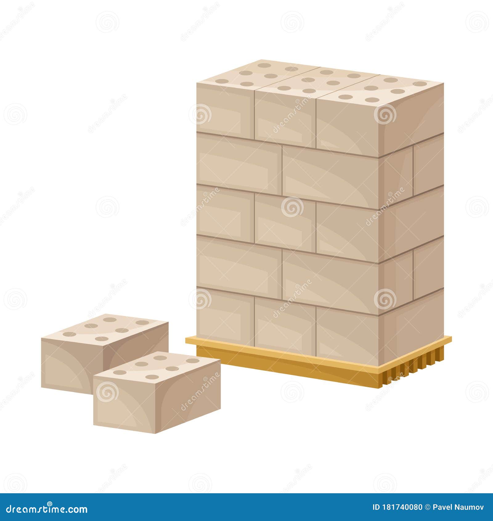 Pile Of Bricks Symbol Cartoon Vector | CartoonDealer.com #170050731