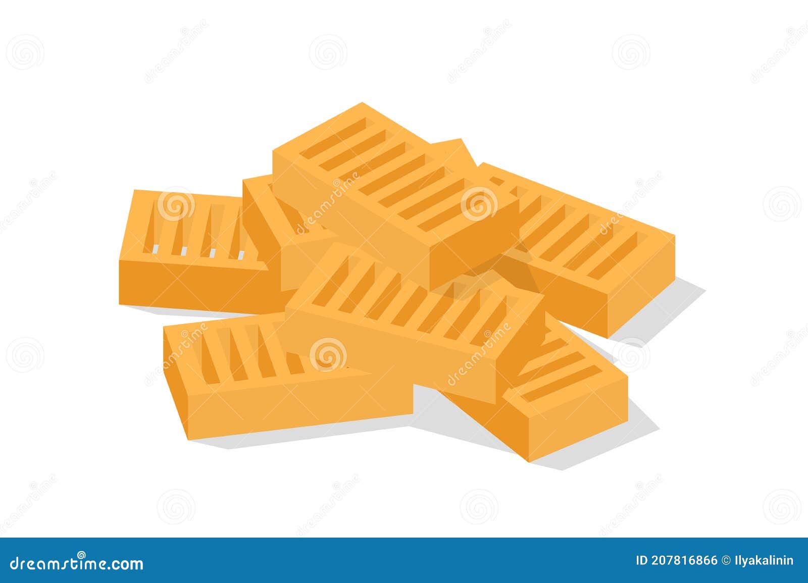Pile Of Bricks Symbol Vector Illustration | CartoonDealer.com #170050760