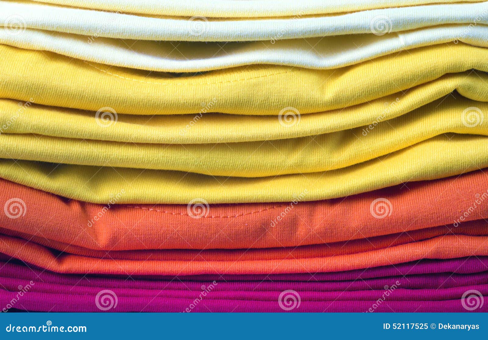 Pile of Bright Folded Clothes Stock Image - Image of towel, color: 52117525