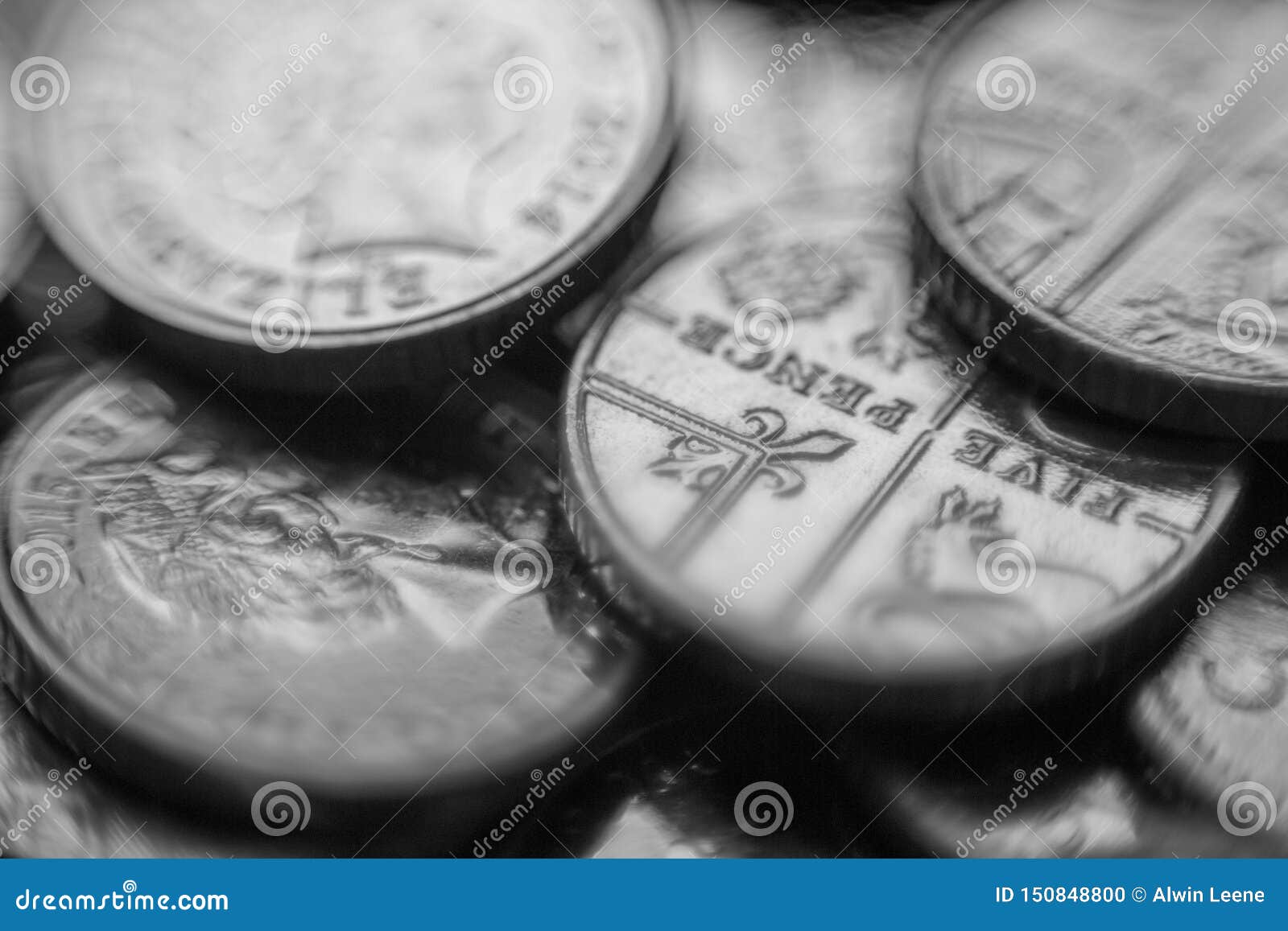 Pile of British 5 Pence Coins Editorial Image - Image of britain, five ...