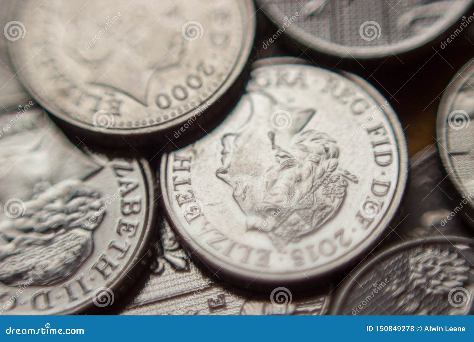Pile of British 5 Pence Coins Editorial Stock Photo - Image of cash ...