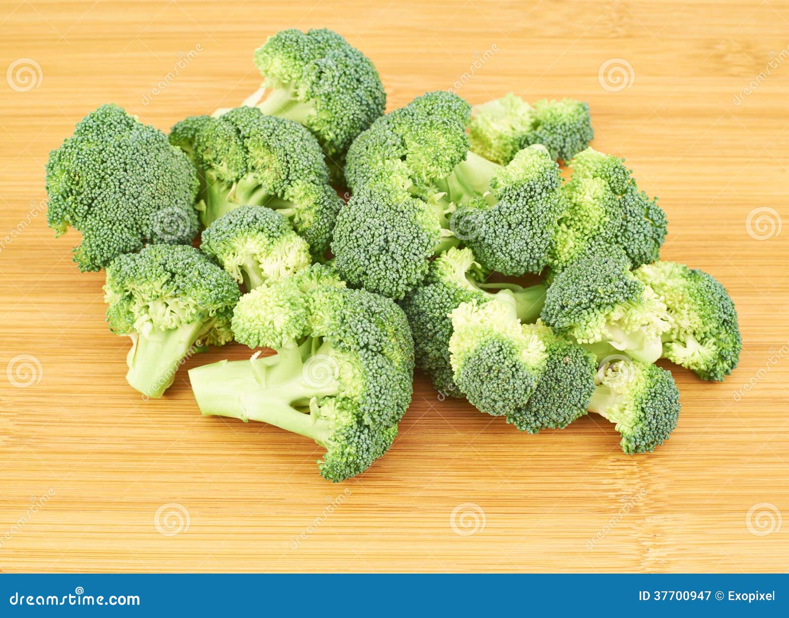 Pile of broccoli pieces stock image. Image of gourmet - 37700947
