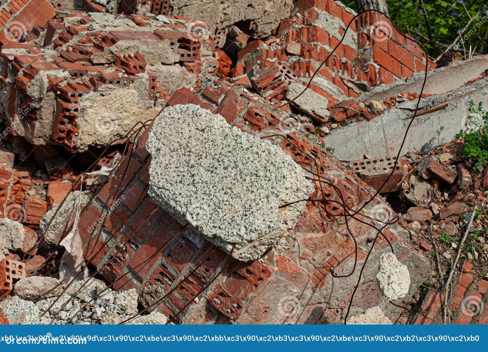 Pile Of Broken Rock At A Disused Copper Mine Royalty-Free Stock Photo ...