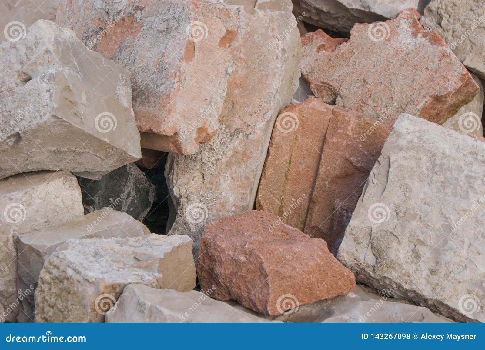 Pile Of Broken Rock At A Disused Copper Mine Royalty-Free Stock Photo ...