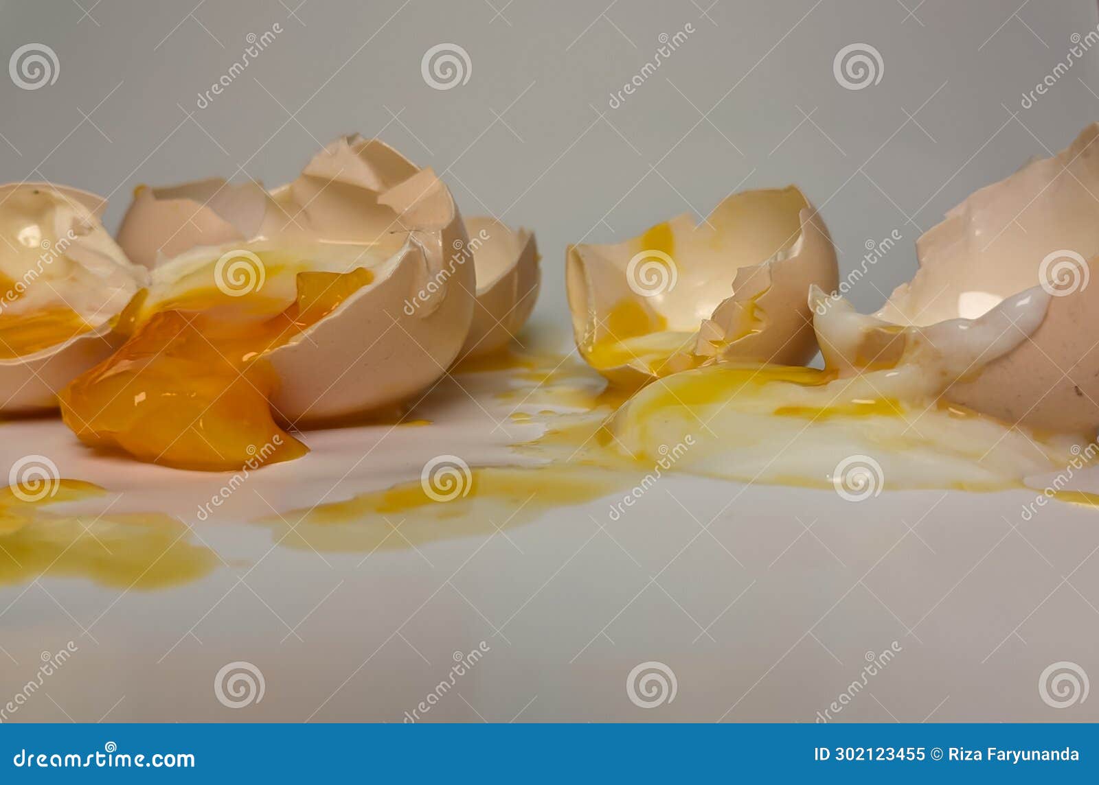 Pile of Broken Chicken Eggs with a White Background Stock Image - Image ...