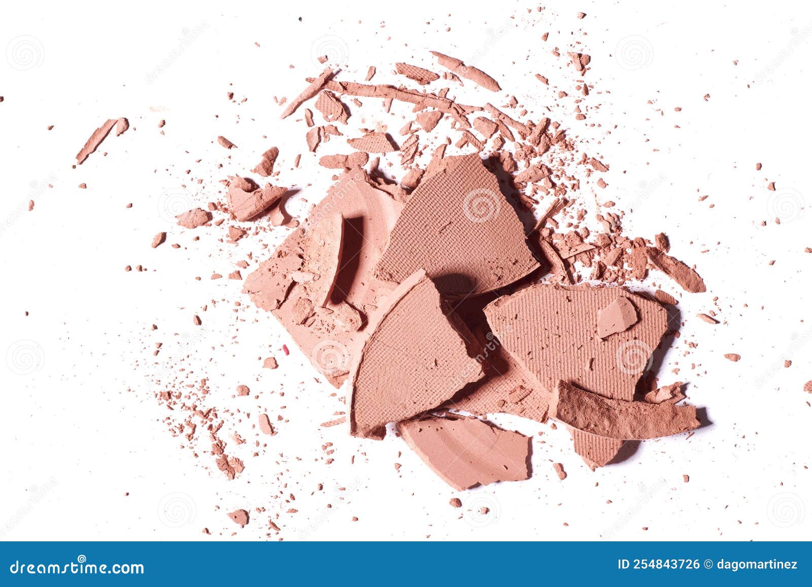 Powder Makeup on White Background. Stock Photo - Image of beauty ...
