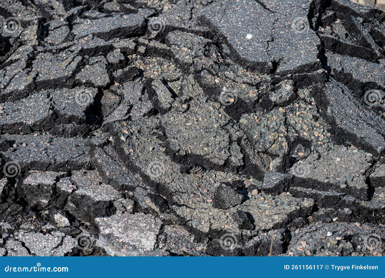 Pile of Broken Up Asphalt Chunks.. Stock Image - Image of pieces ...