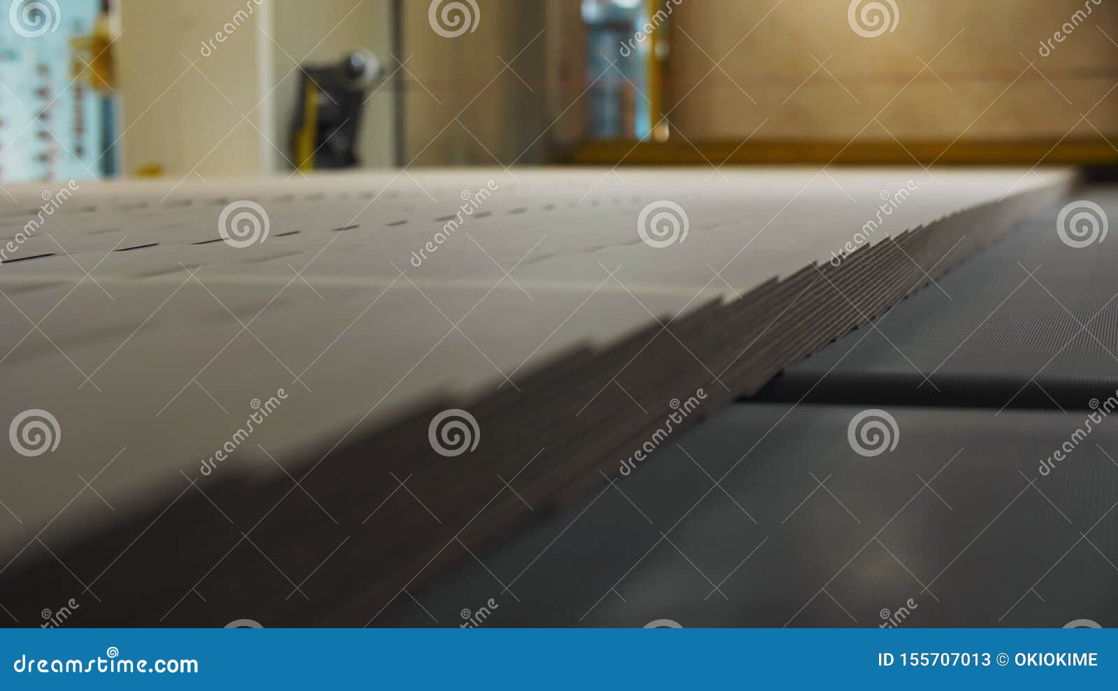 Cardboard Transported by Production Line in Workshop Stock Video ...