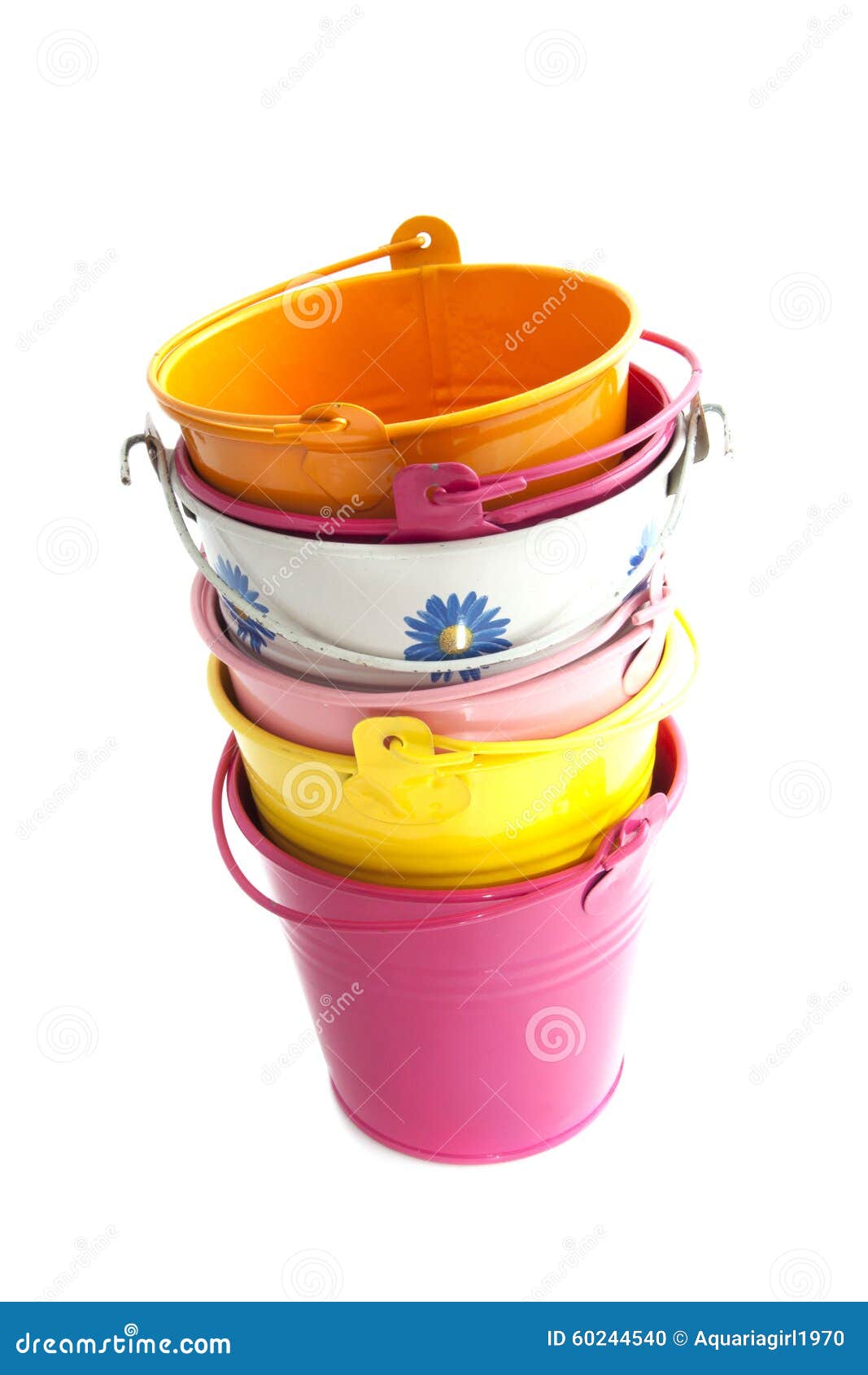 Pile buckets stock photo. Image of bucket, clean, metal - 60244540