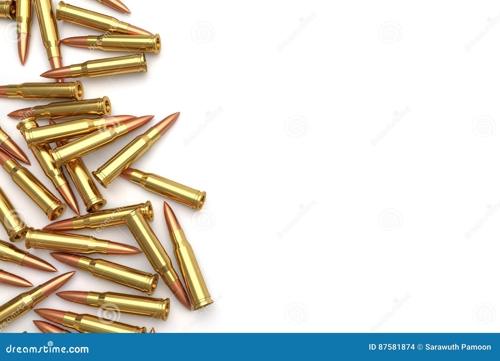 Gold Bullets Background