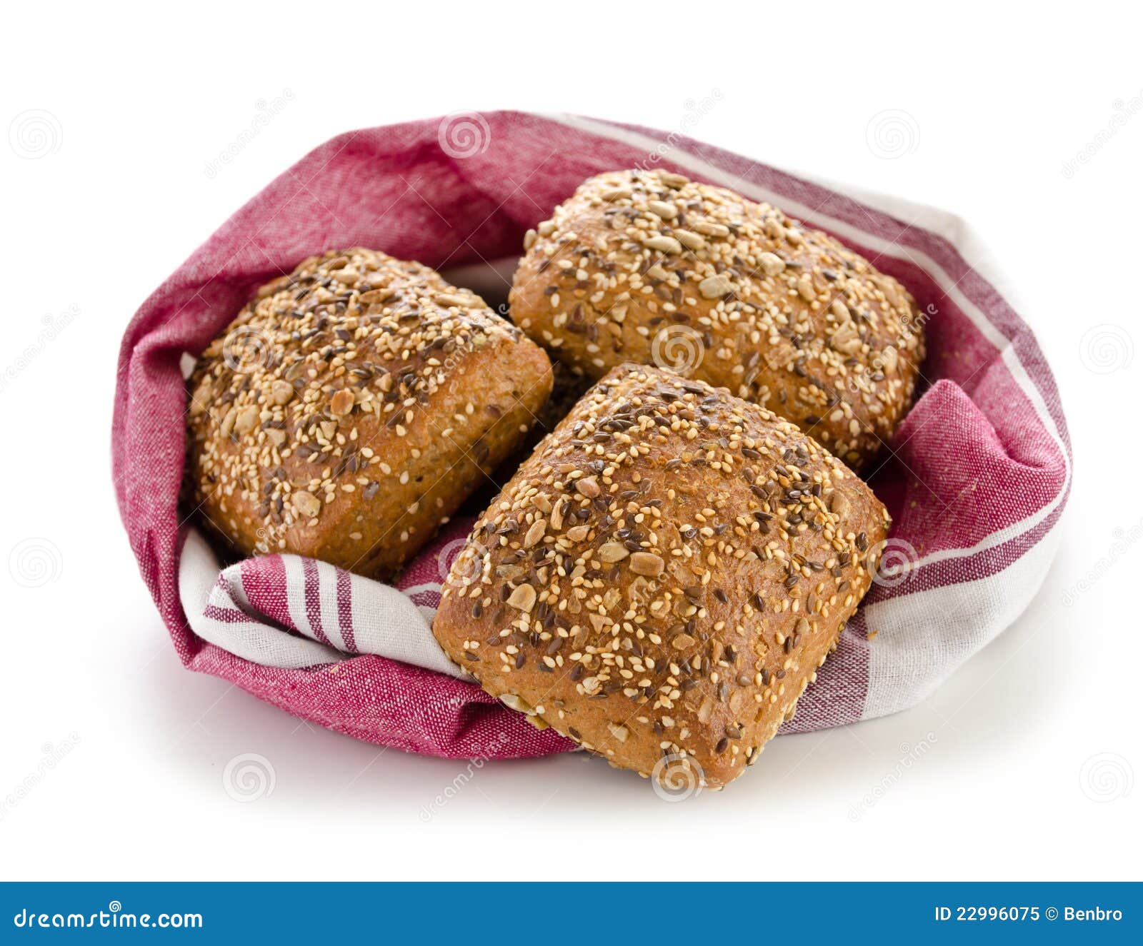 Pile of Buns Wrapped in a Towel Stock Image - Image of white, breakfast ...