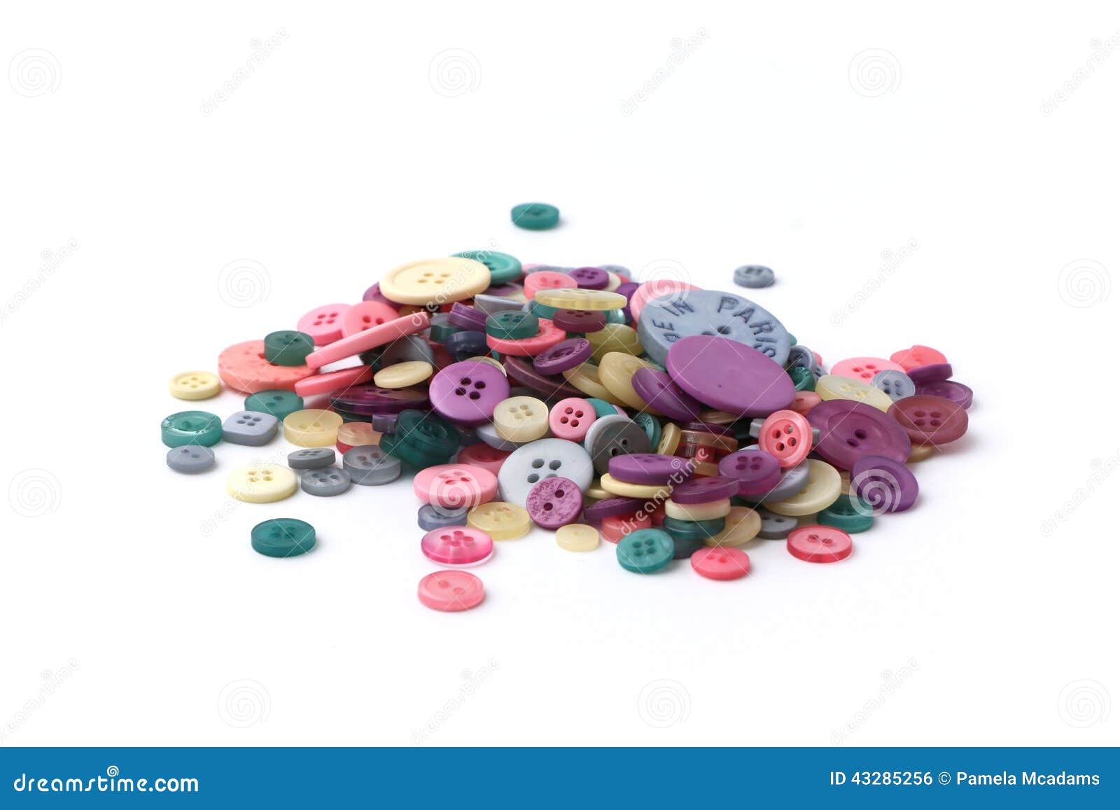 Pile of Buttons stock photo. Image of group, tailor, textile - 43285256