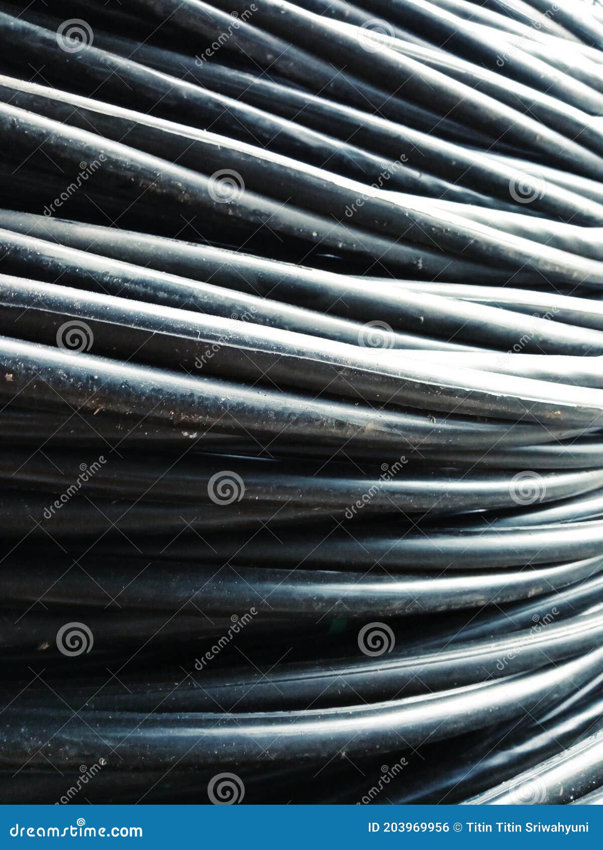 Pile of cables stock photo. Image of pile, steel, cables - 203969956