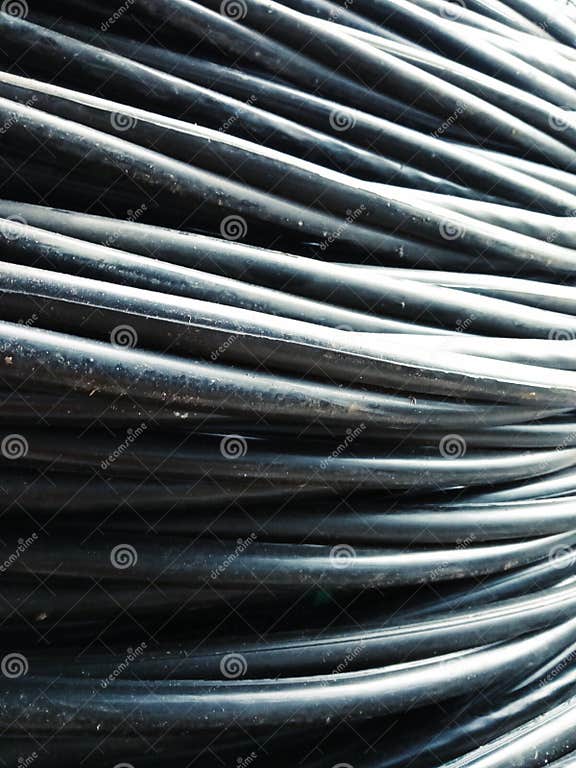 Pile of cables stock photo. Image of pile, steel, cables - 203969956