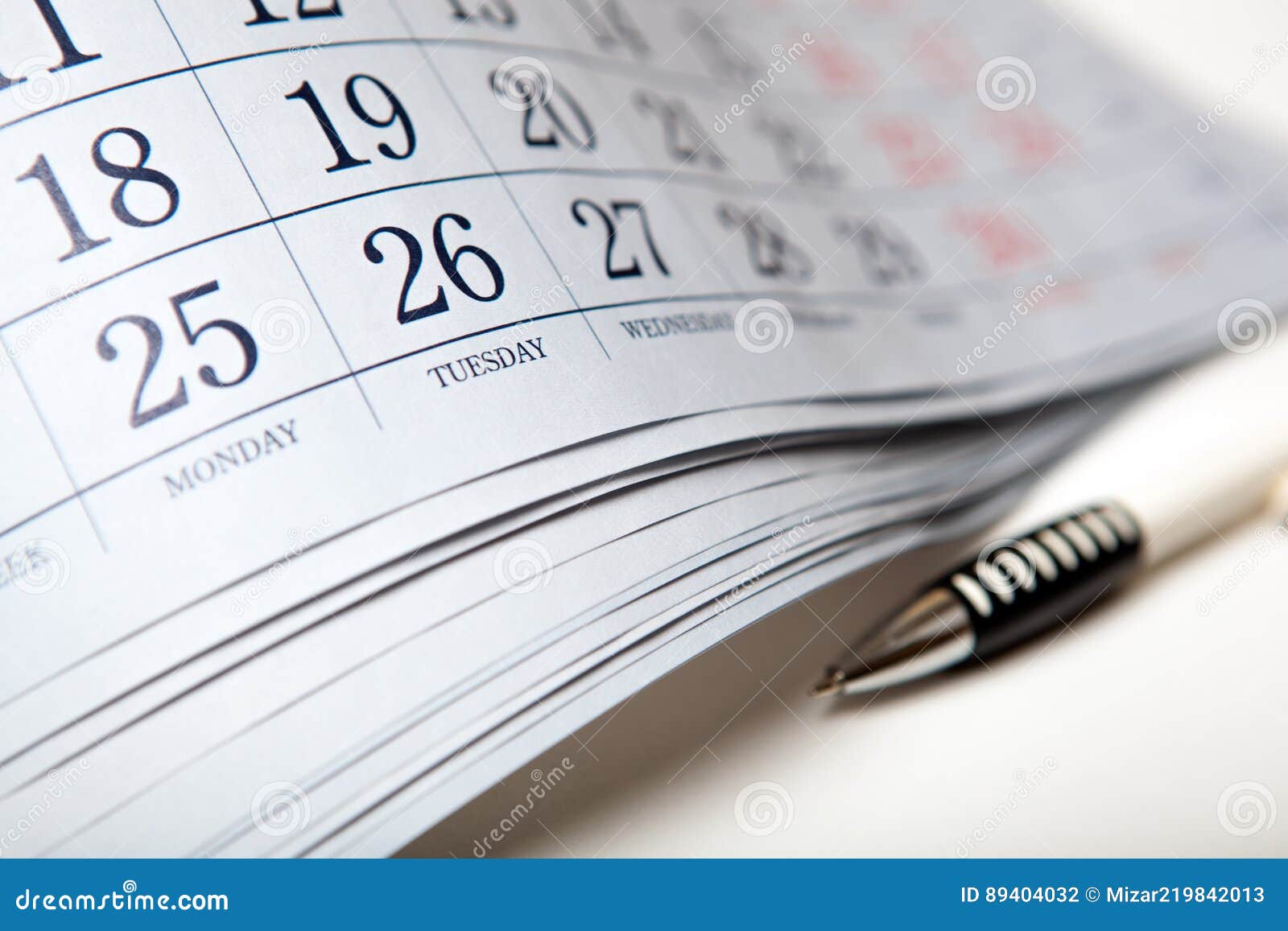 Pile of Calendar Sheets Close Up Stock Photo - Image of calendar ...