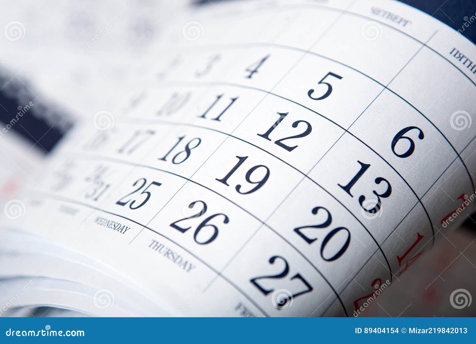 Pile of Calendar Sheets Close Up Stock Photo - Image of time, thinking ...