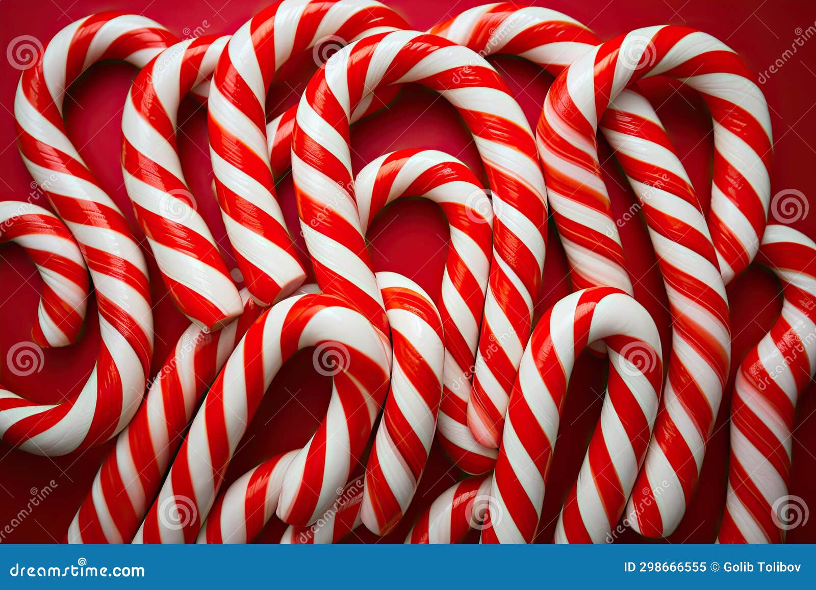 A Pile of Candy Canes Sitting on Top of a Table Created with Generative ...