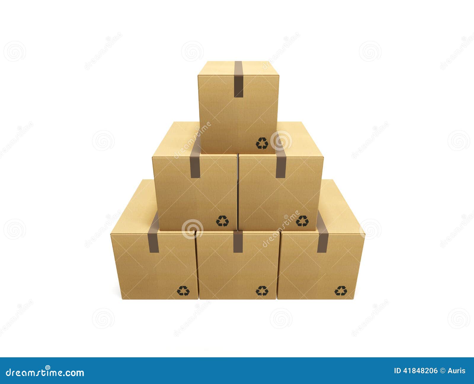 Pile of cardboard box stock illustration. Illustration of merchandise ...