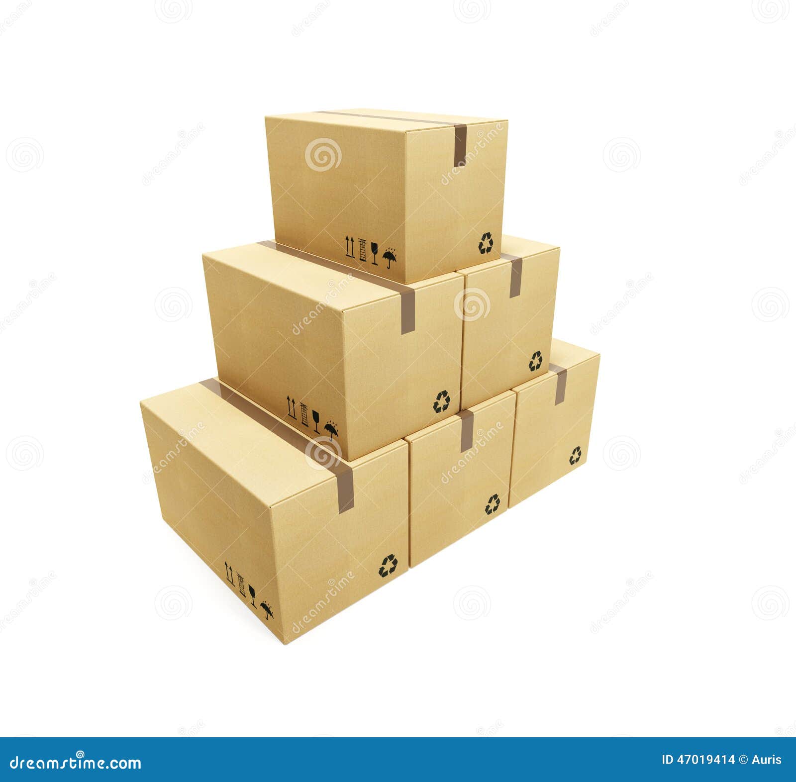 Pile of cardboard box stock photo. Image of packet, freight - 47019414