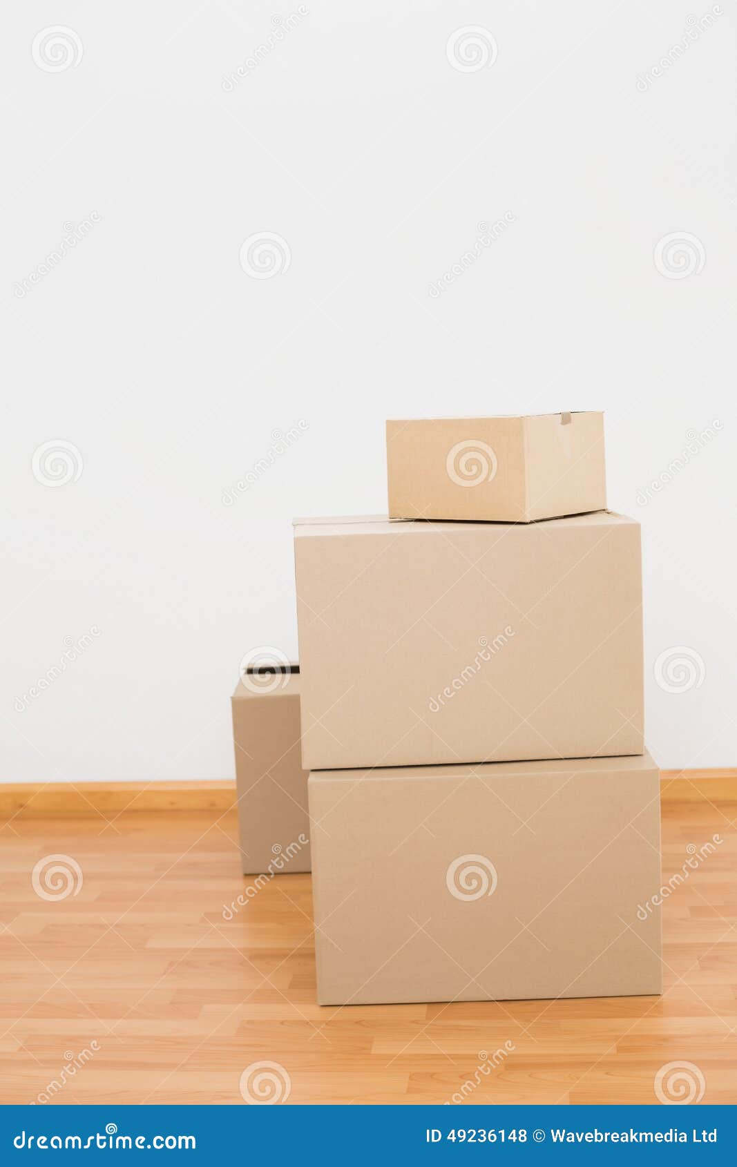 Pile of Cardboard Boxes on the Floor Stock Photo - Image of floor ...