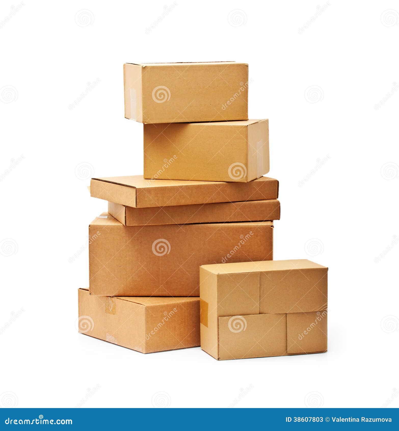Pile of cardboard boxes stock image. Image of real, pack - 38607803