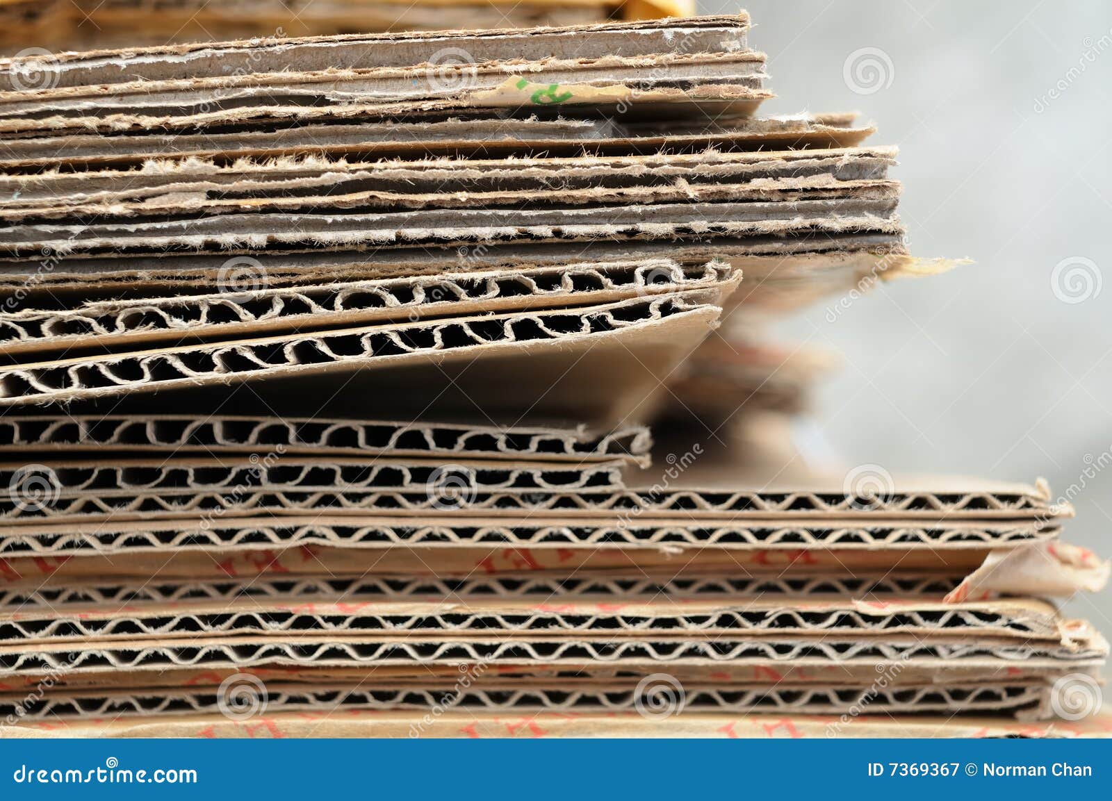Pile of cardboard closeup stock image. Image of disposal - 7369367