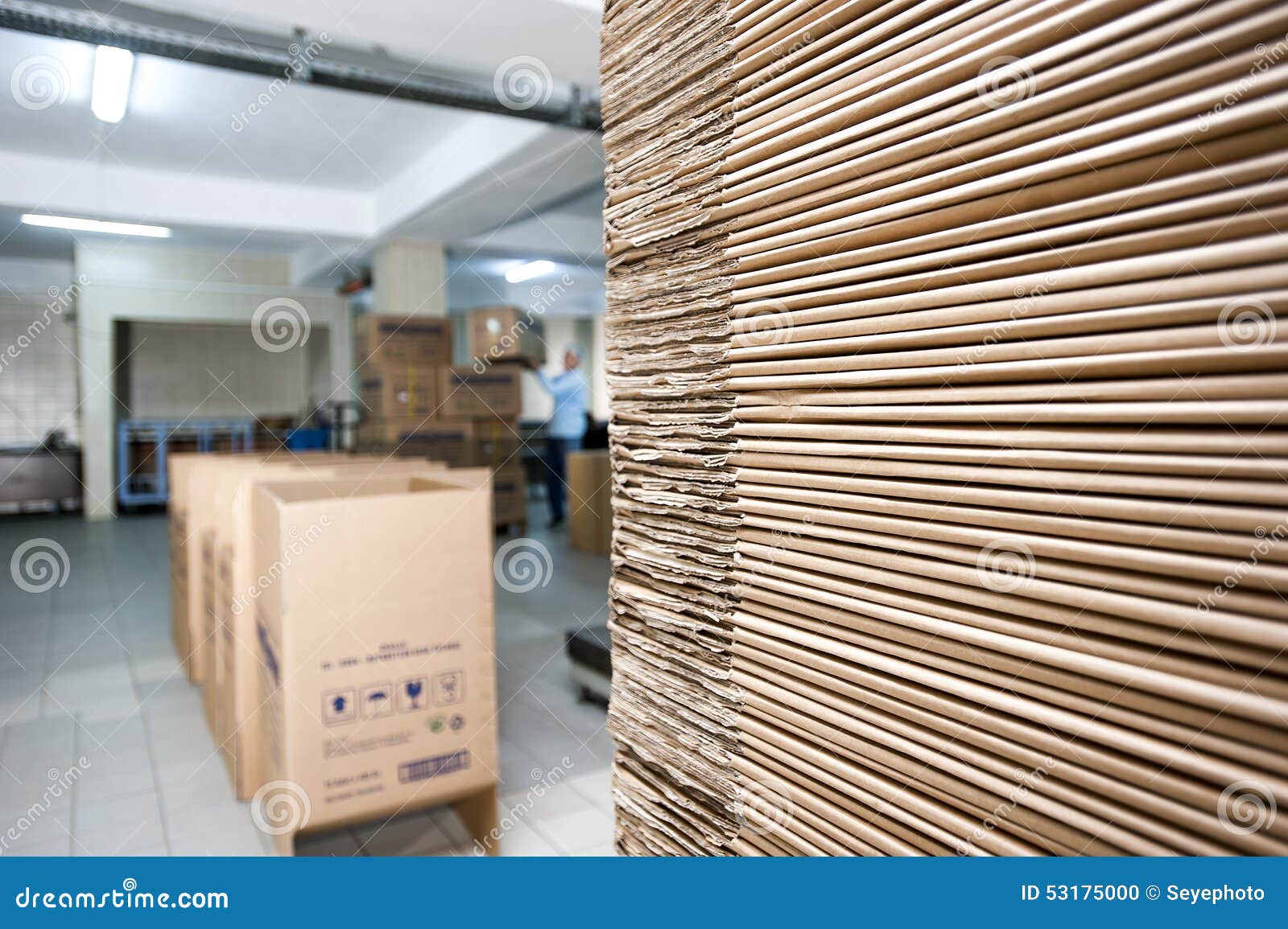 Pile of cardboard stock photo. Image of details, packaging - 53175000