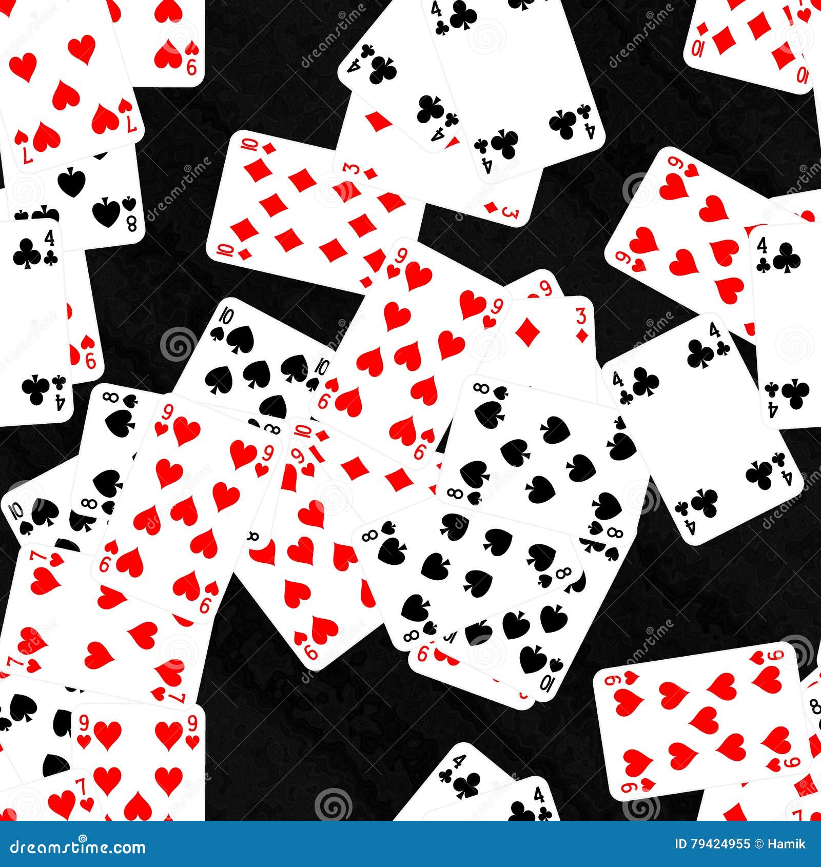Pile of cards stock illustration. Illustration of luck - 79424955
