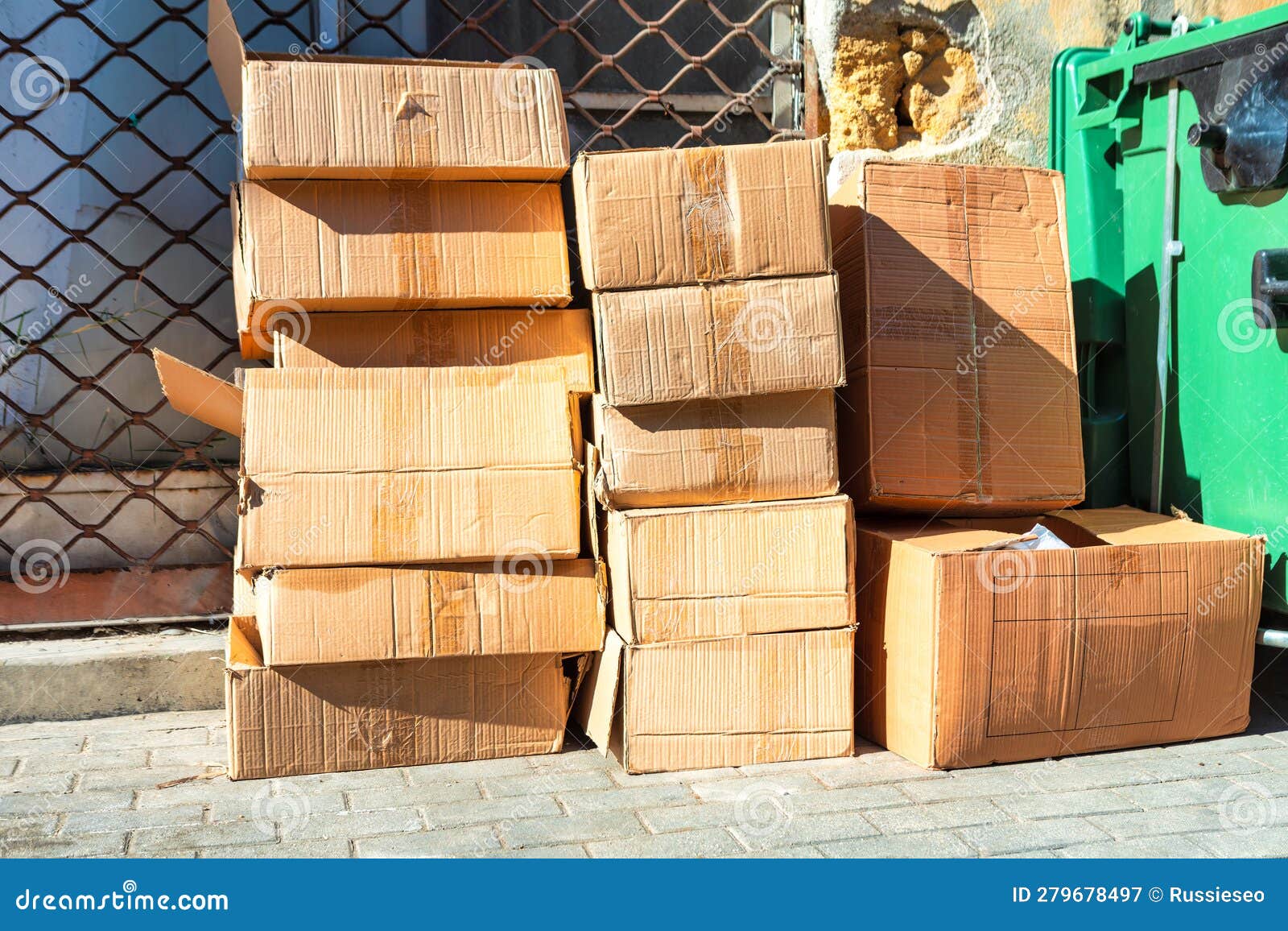 Pile of Carton boxes stock image. Image of cargo, carton - 279678497
