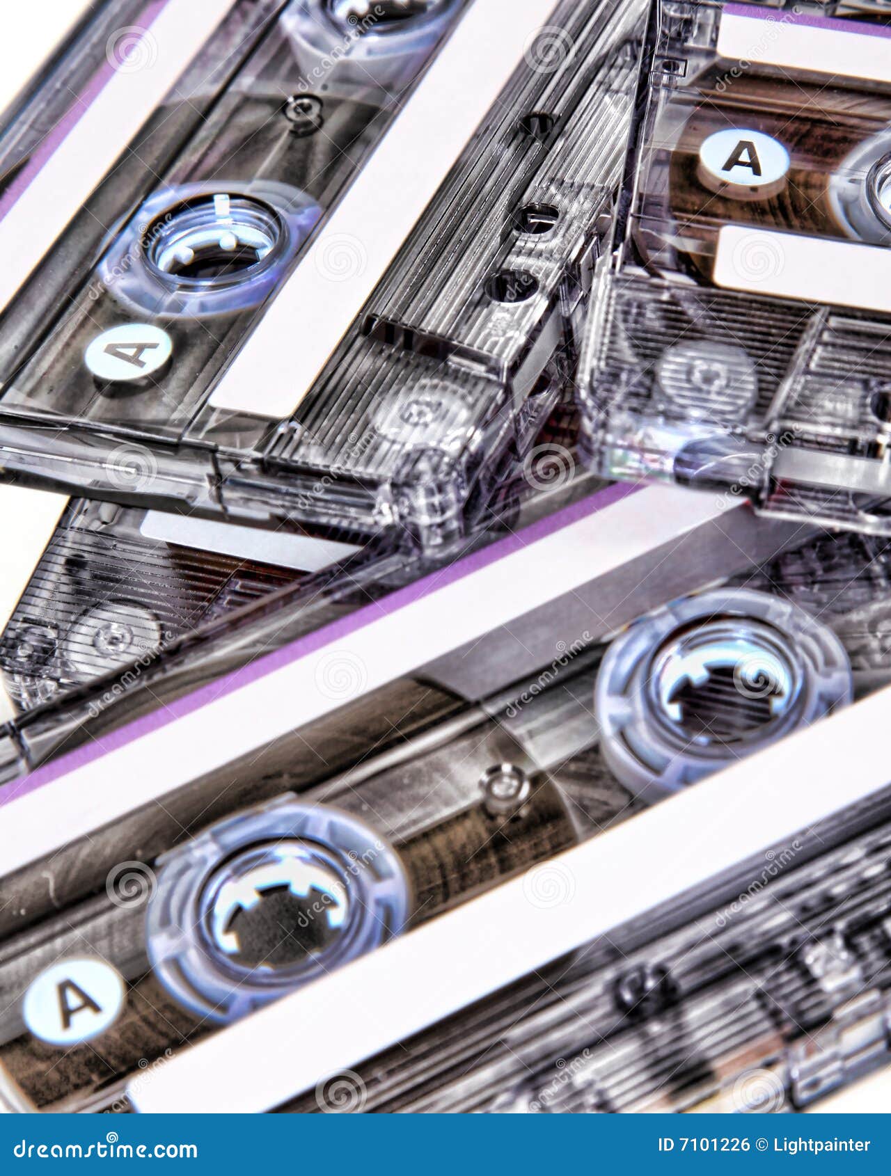 Pile of cassette tapes stock photo. Image of compact, player - 7101226
