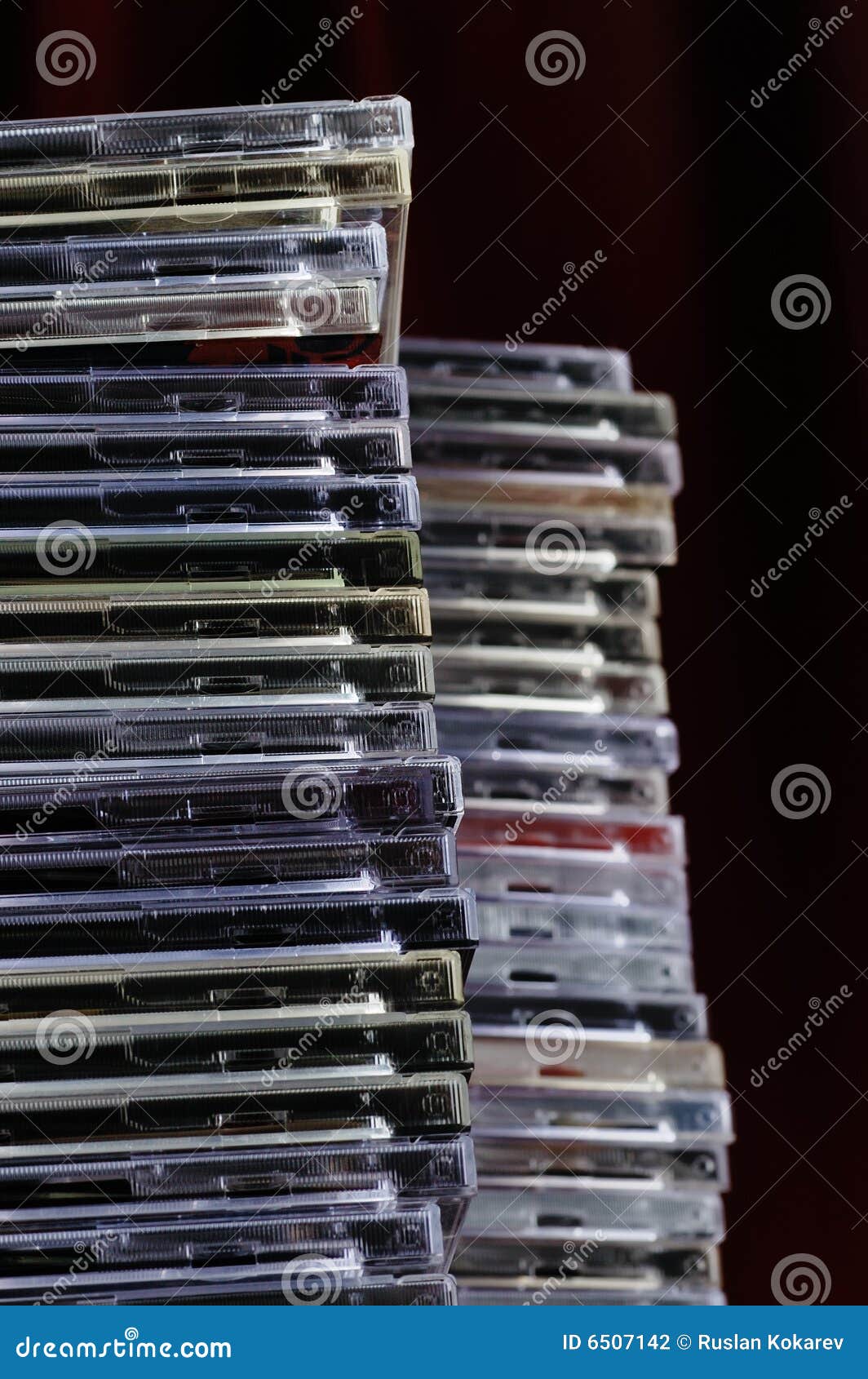 Pile of CD boxes. stock photo. Image of disk, software - 6507142