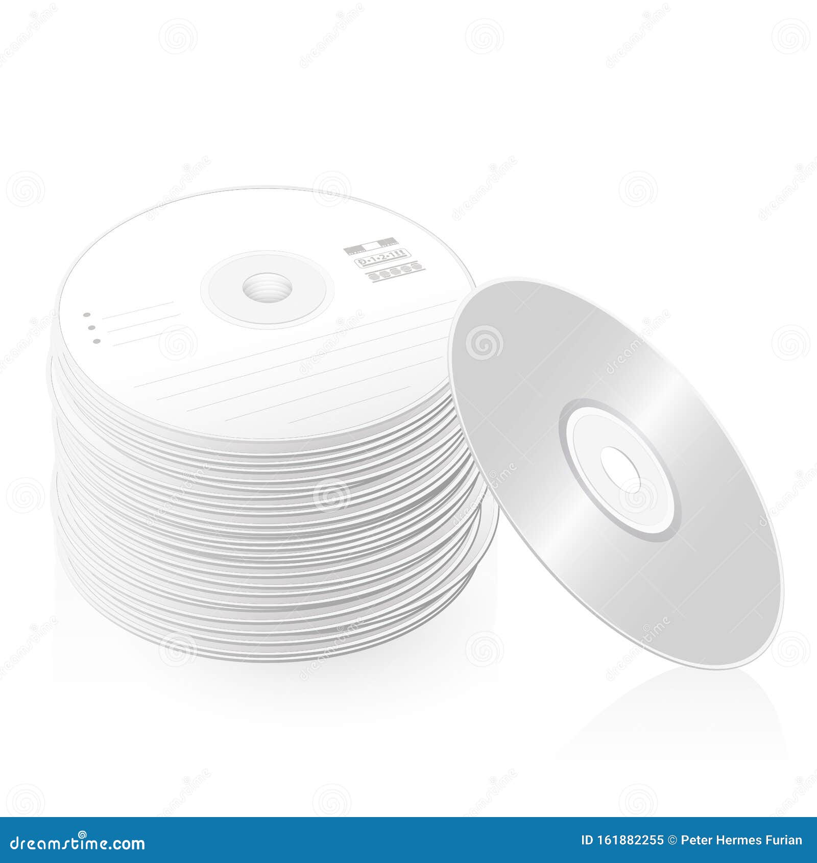 Stack Of Cd / Dvds Illustration | CartoonDealer.com #22794832
