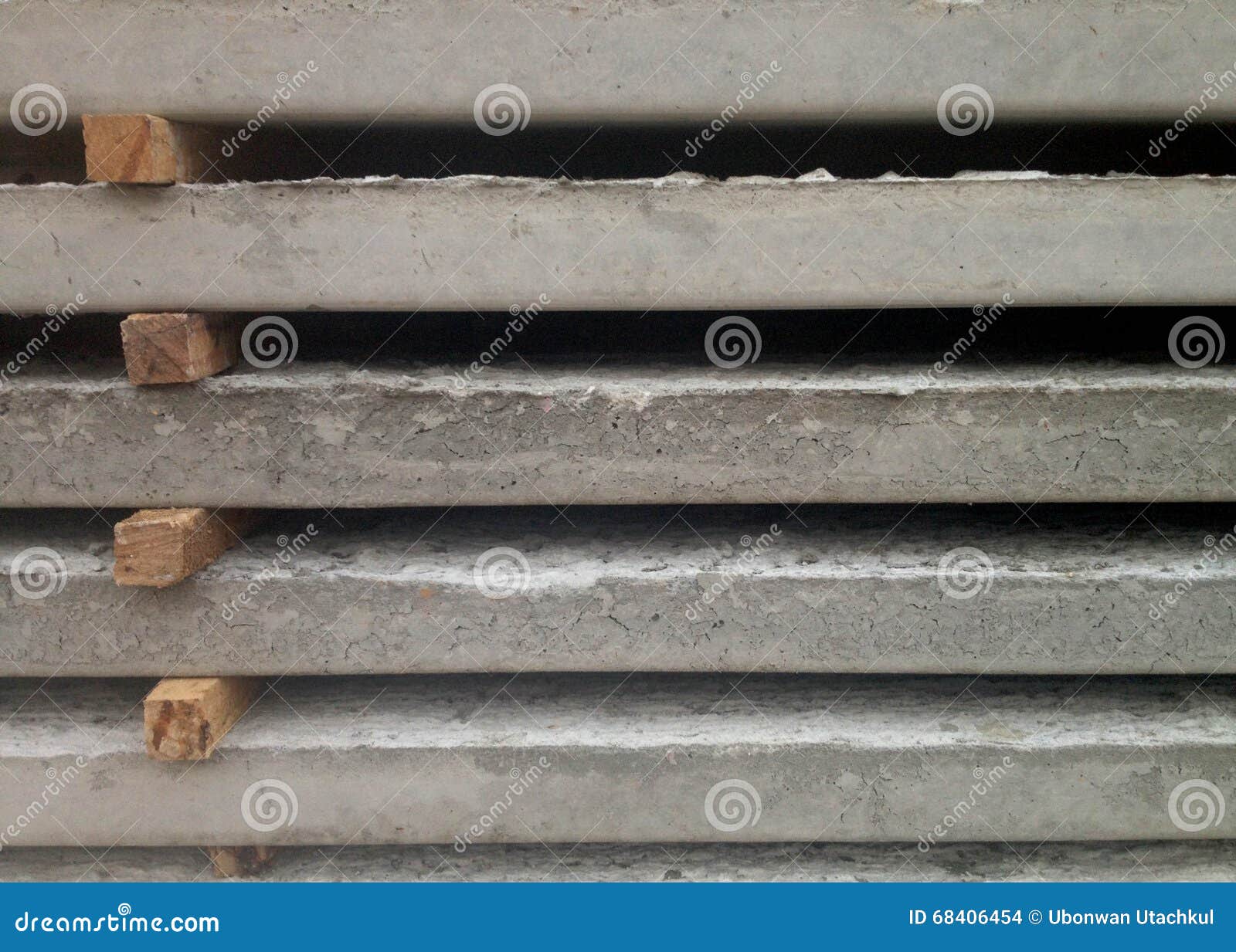 Pile of Cement Beam stock photo. Image of work, residential - 68406454