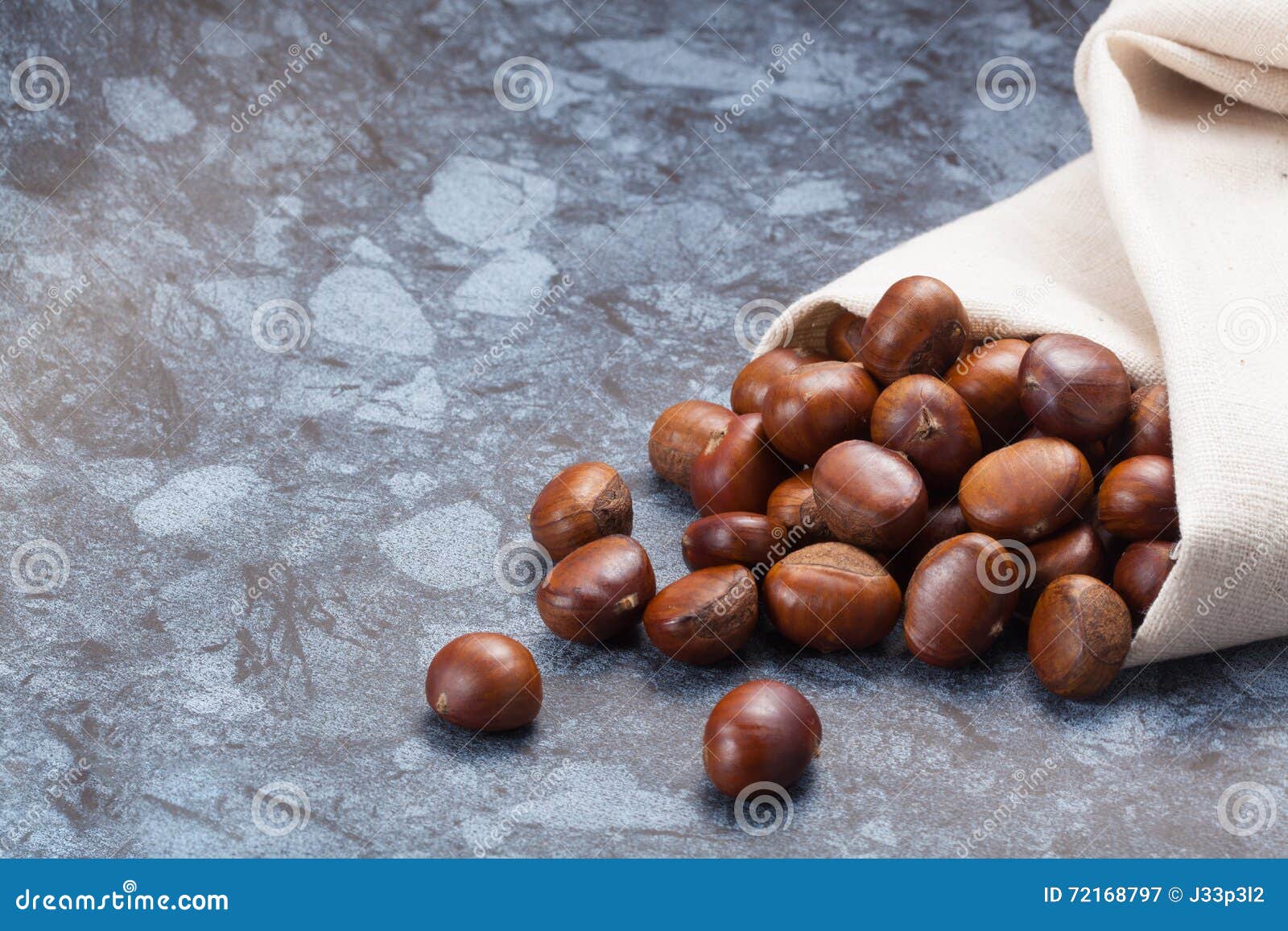 Pile of Chestnuts on Stone Texture Floor Stock Image - Image of ...