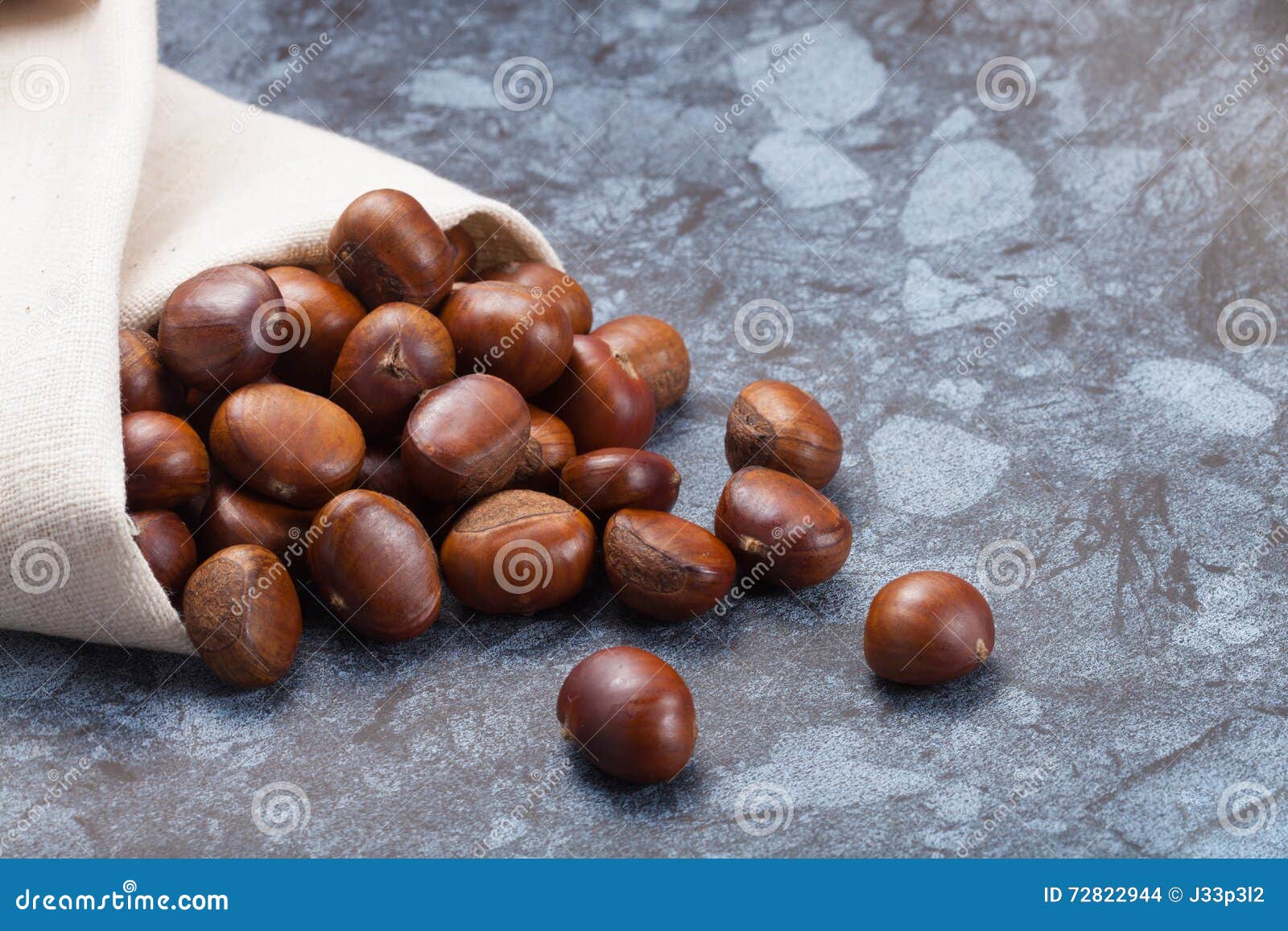 Pile of Chestnuts on Stone Texture Floor Stock Photo - Image of fruit ...