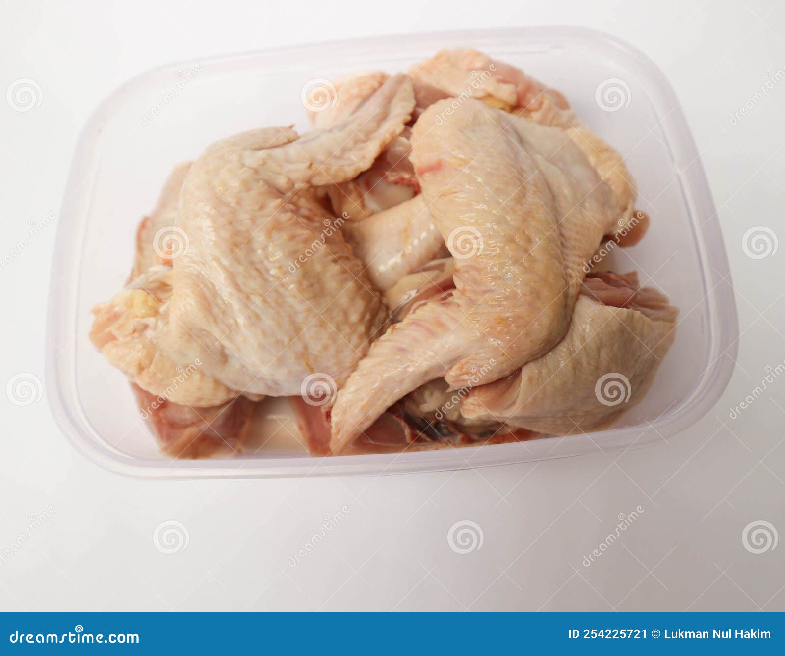 Pile of Fresh Raw Chicken Pieces in Container Box Stock Image - Image ...